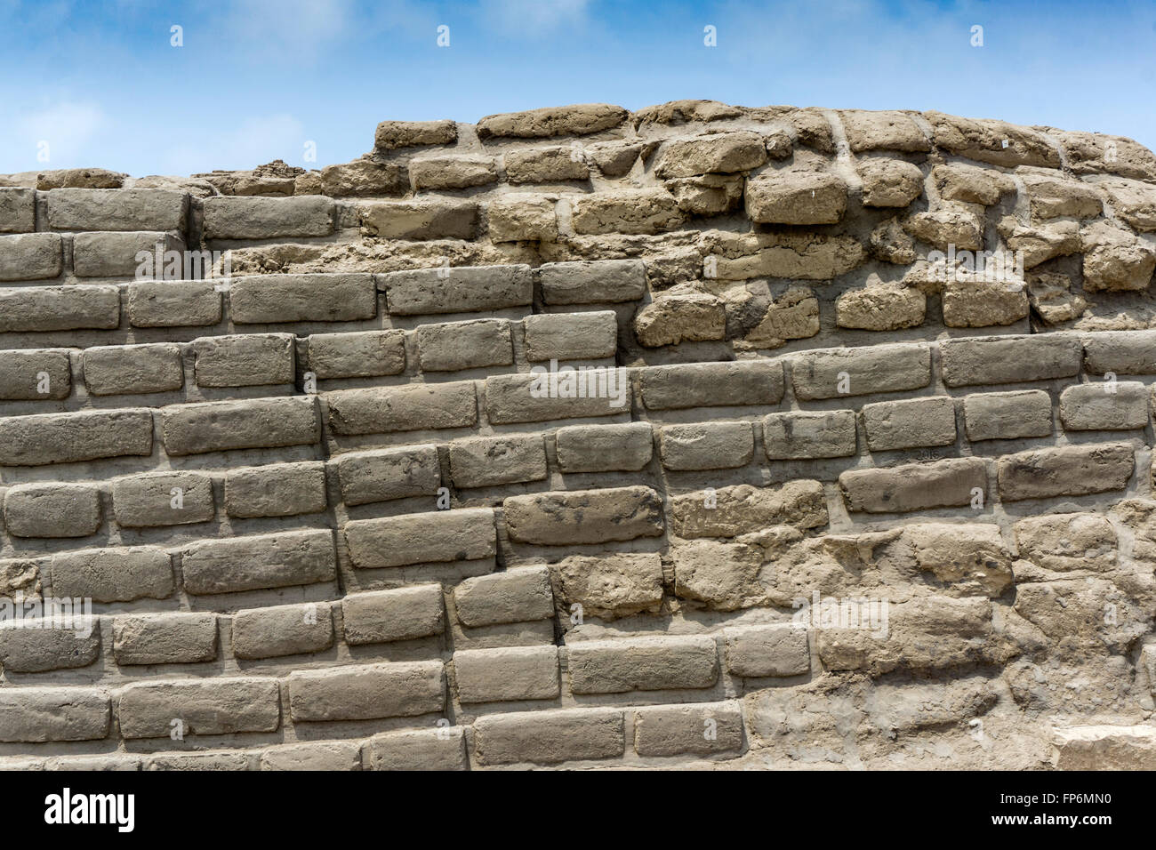Peru. Lima. Archaeological site of Pachacamac. Ychsma pyramid (200 ...