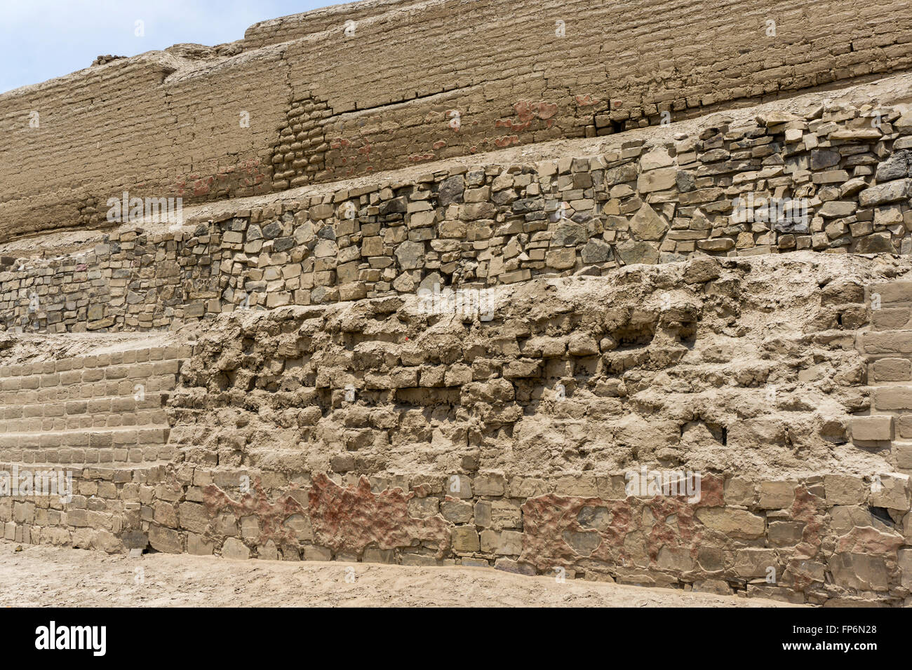 Peru. Lima. Archaeological site of Pachacamac. Temple of the Sun (1450 ...