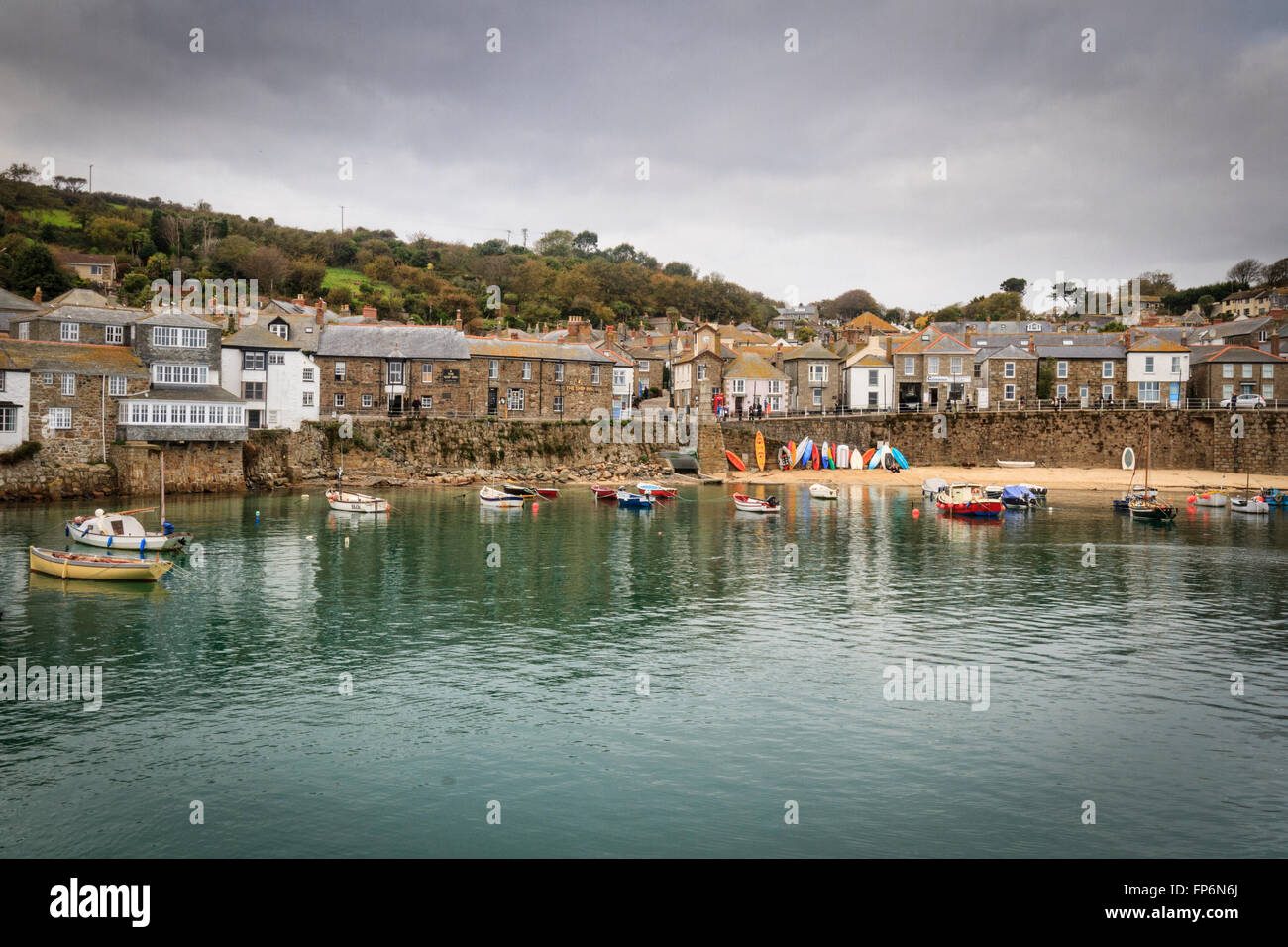 Historic fishing harbour Mousehole Cornwall England UK Stock Photo - Alamy