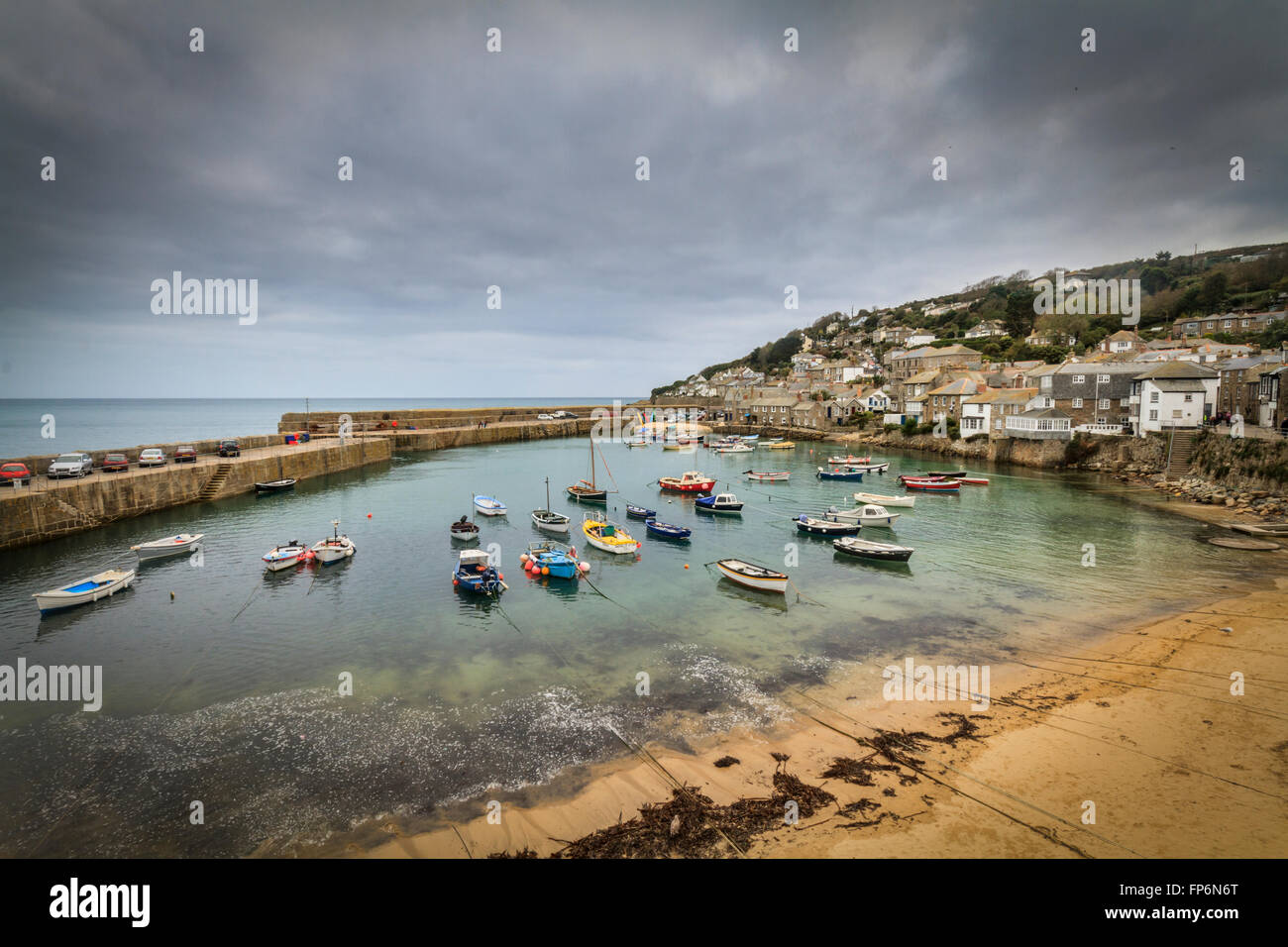 Historic fishing harbour Mousehole Cornwall England UK Stock Photo - Alamy