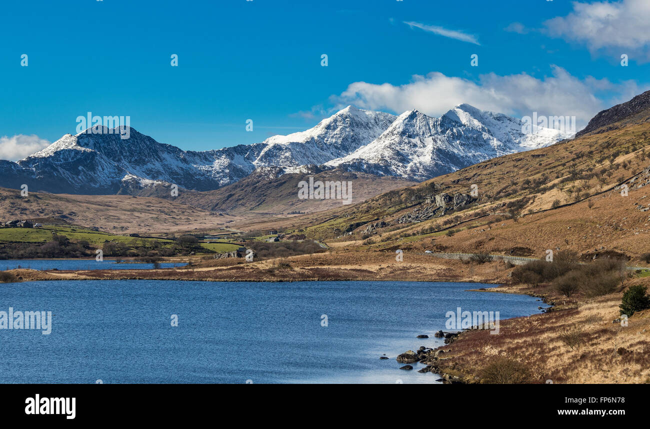 The beautiful landscape of Snowdonia national park, Wales Stock Photo ...