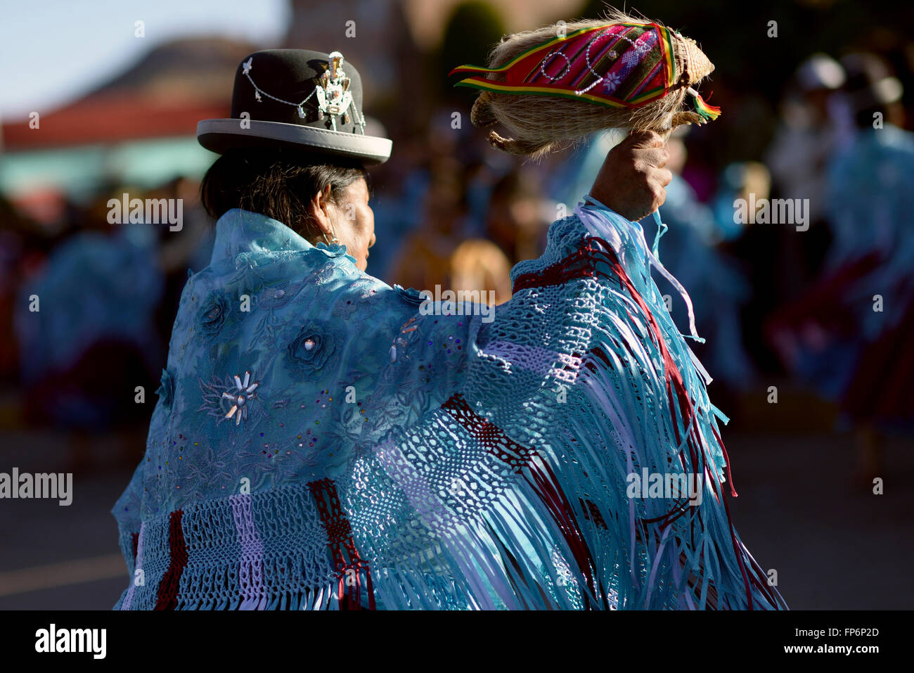 Aymara women dancing at the Festival of the Virgen del Rosario in ...