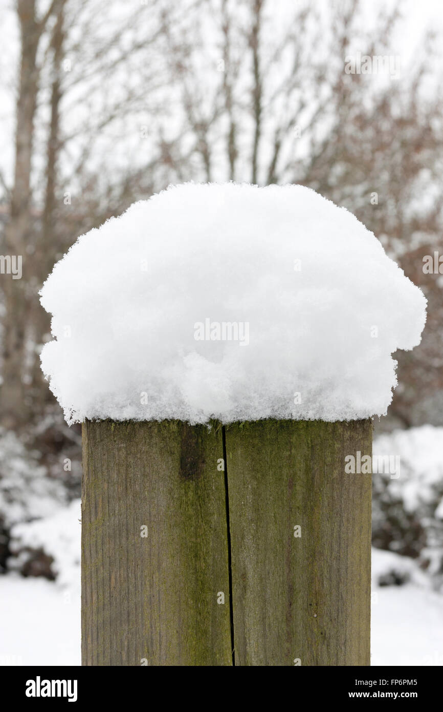 Frozen fence snow on hi-res stock photography and images - Alamy