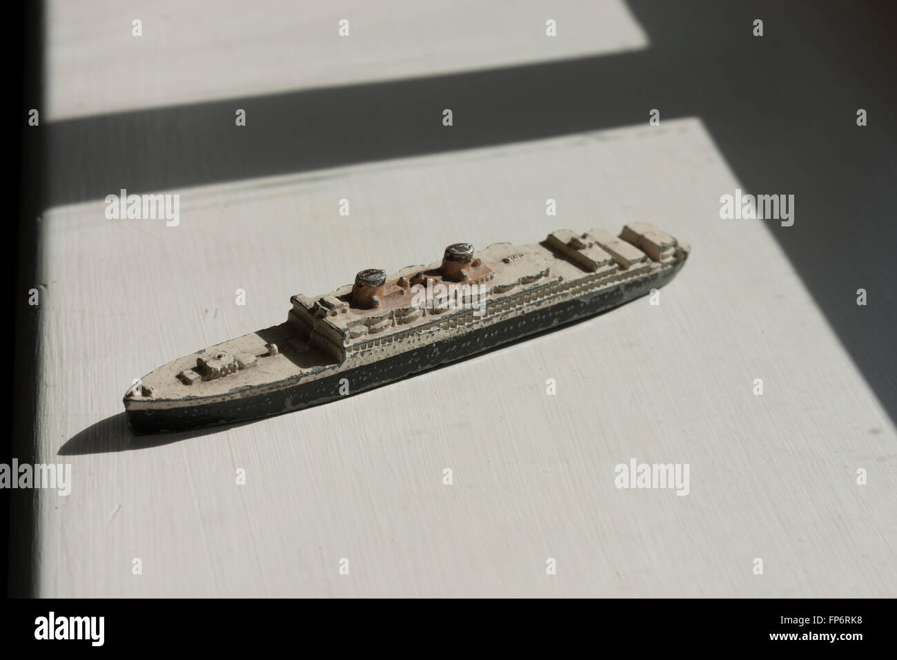Lead 1930 model of White Star Line cruise ship Stock Photo - Alamy