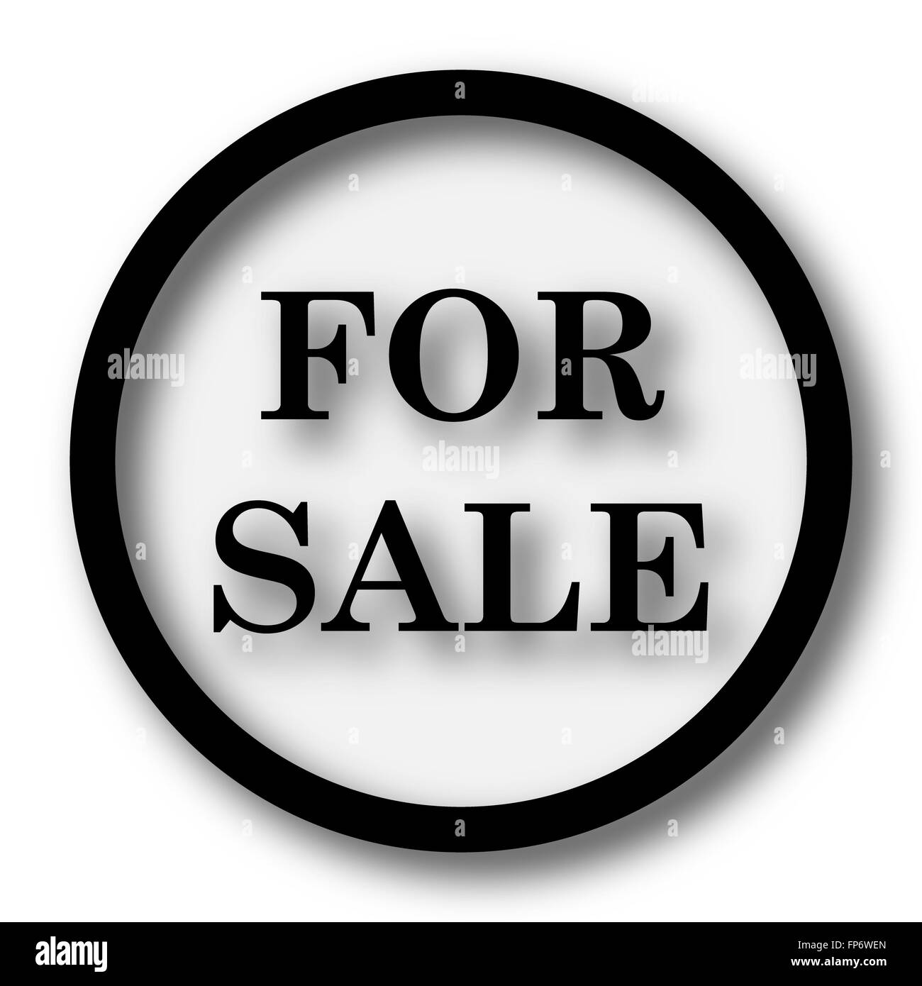 For sale icon. Internet button on white background Stock Photo - Alamy