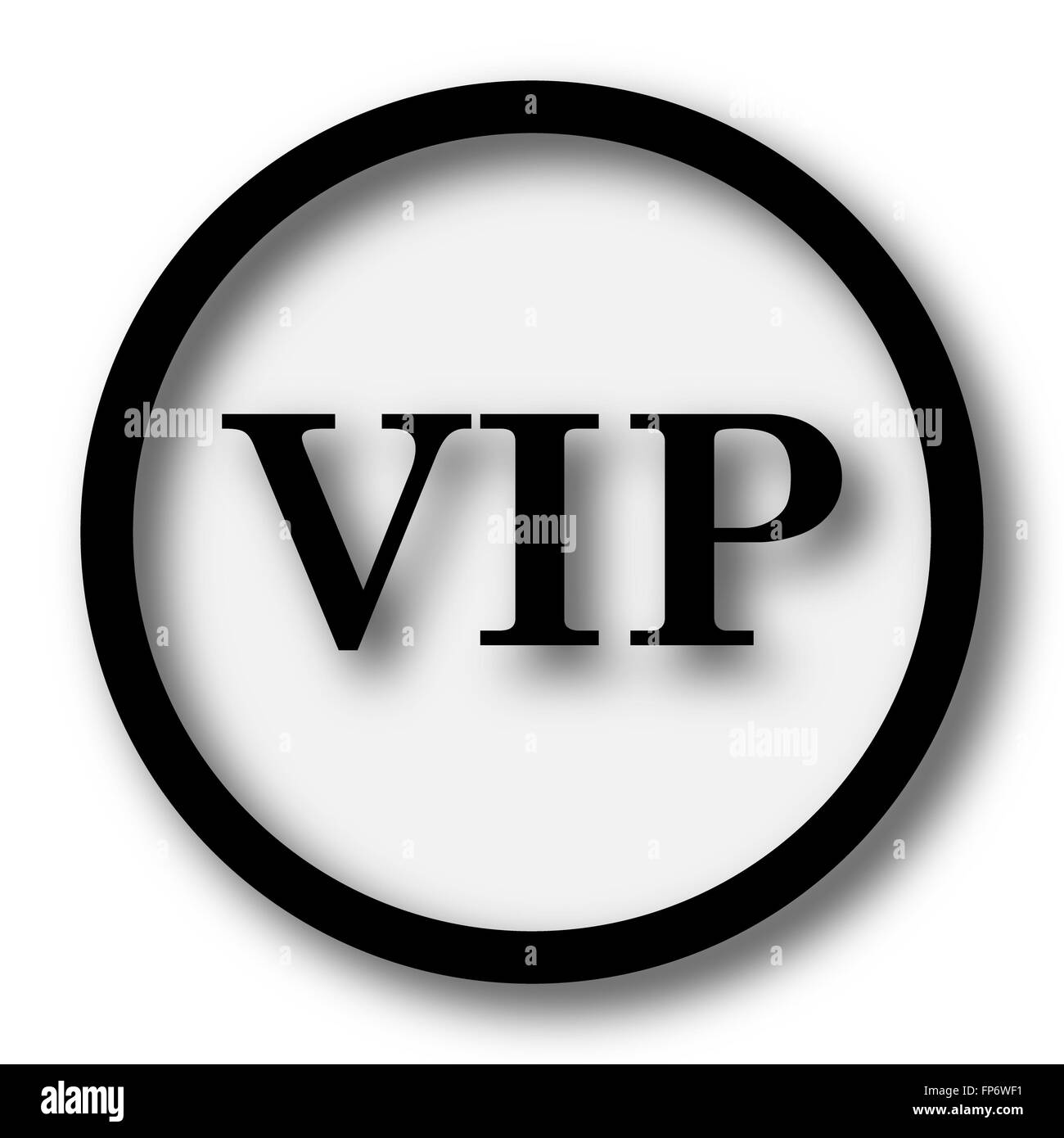 VIP icon. Internet button on white background Stock Photo - Alamy