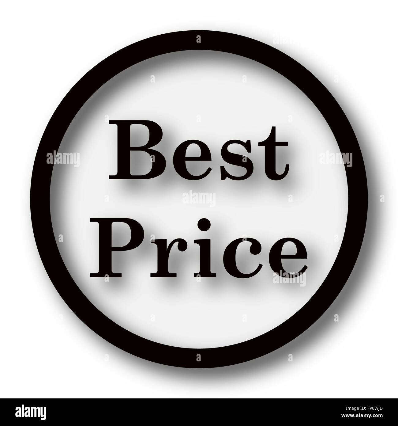 Best price icon. Internet button on white background Stock Photo - Alamy