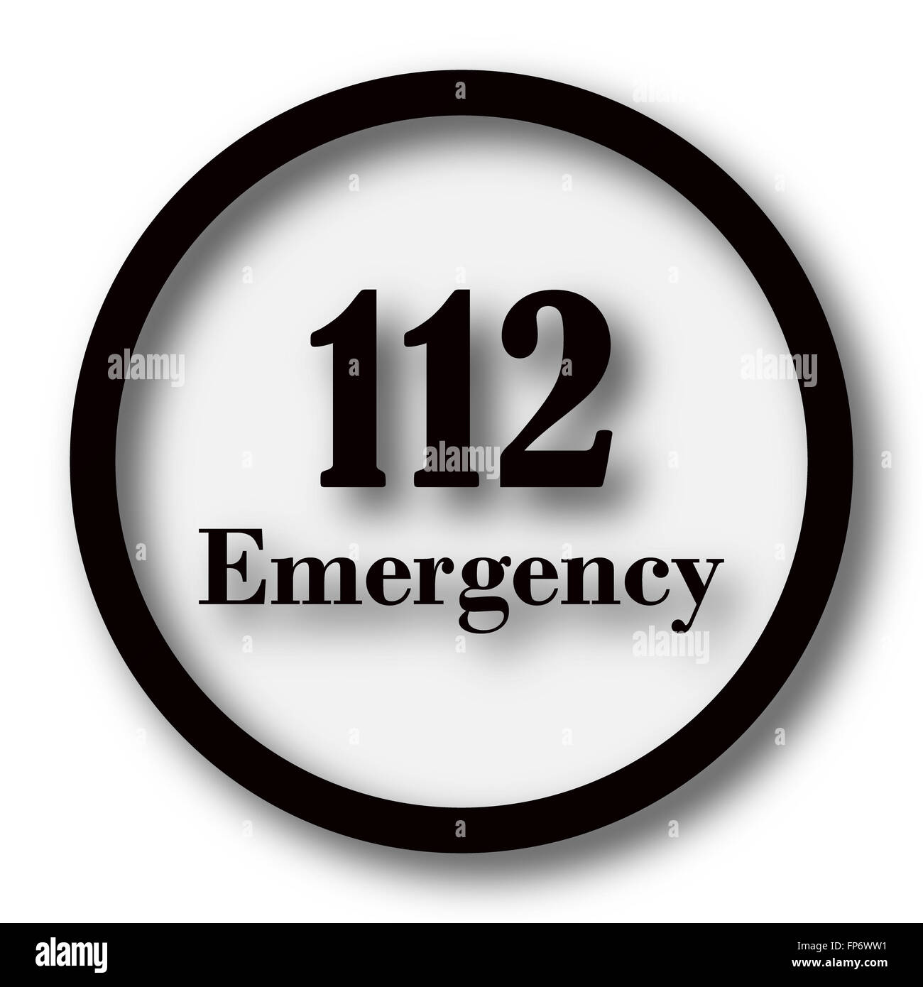 Number emergency 112 black hi-res stock photography and images - Alamy