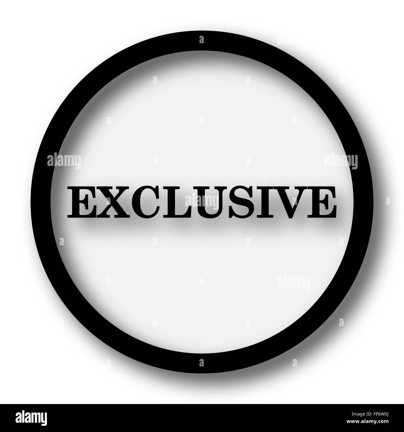 Exclusive icon. Internet button on white background Stock Photo - Alamy