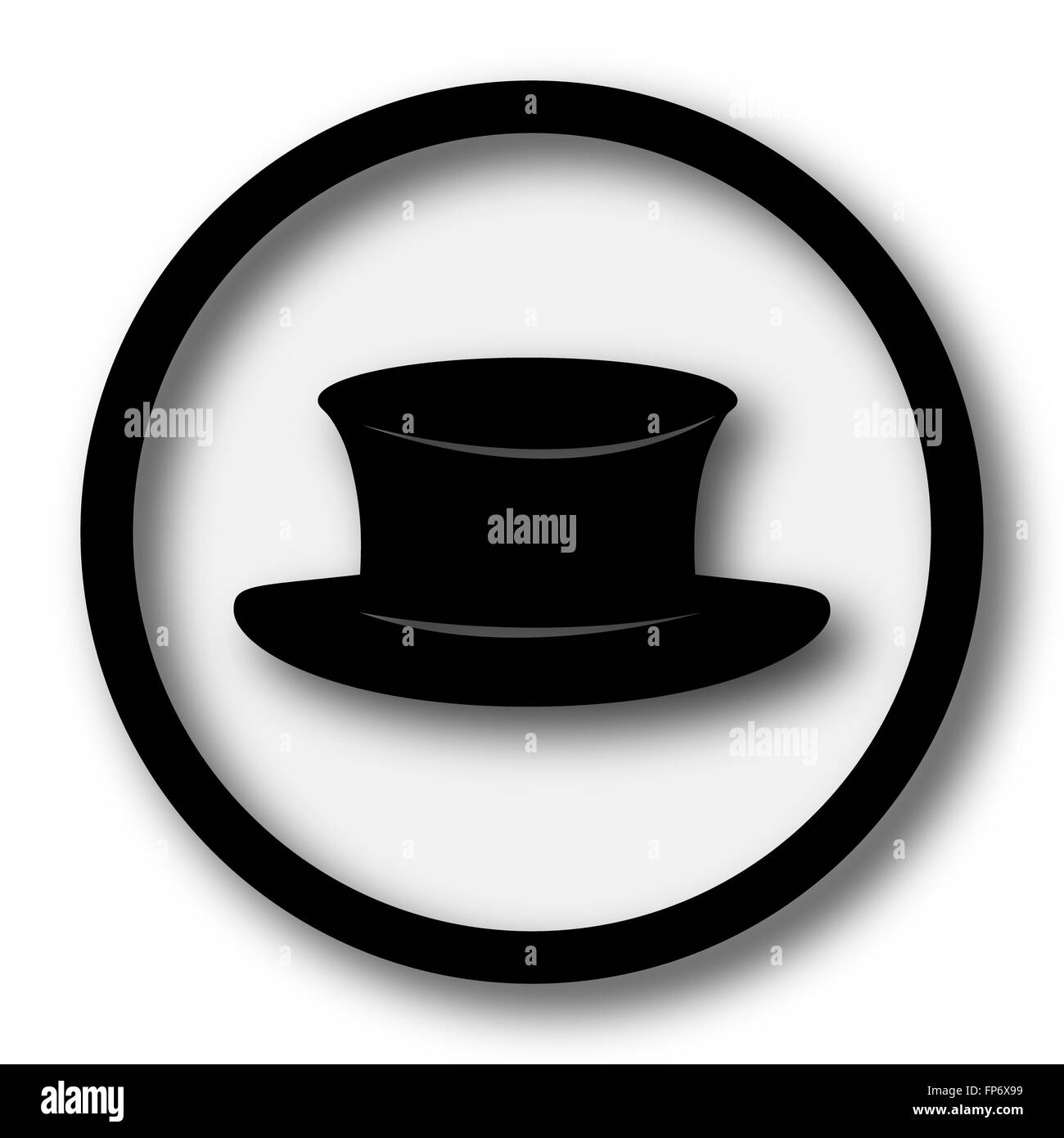 Hat icon. Internet button on white background Stock Photo - Alamy