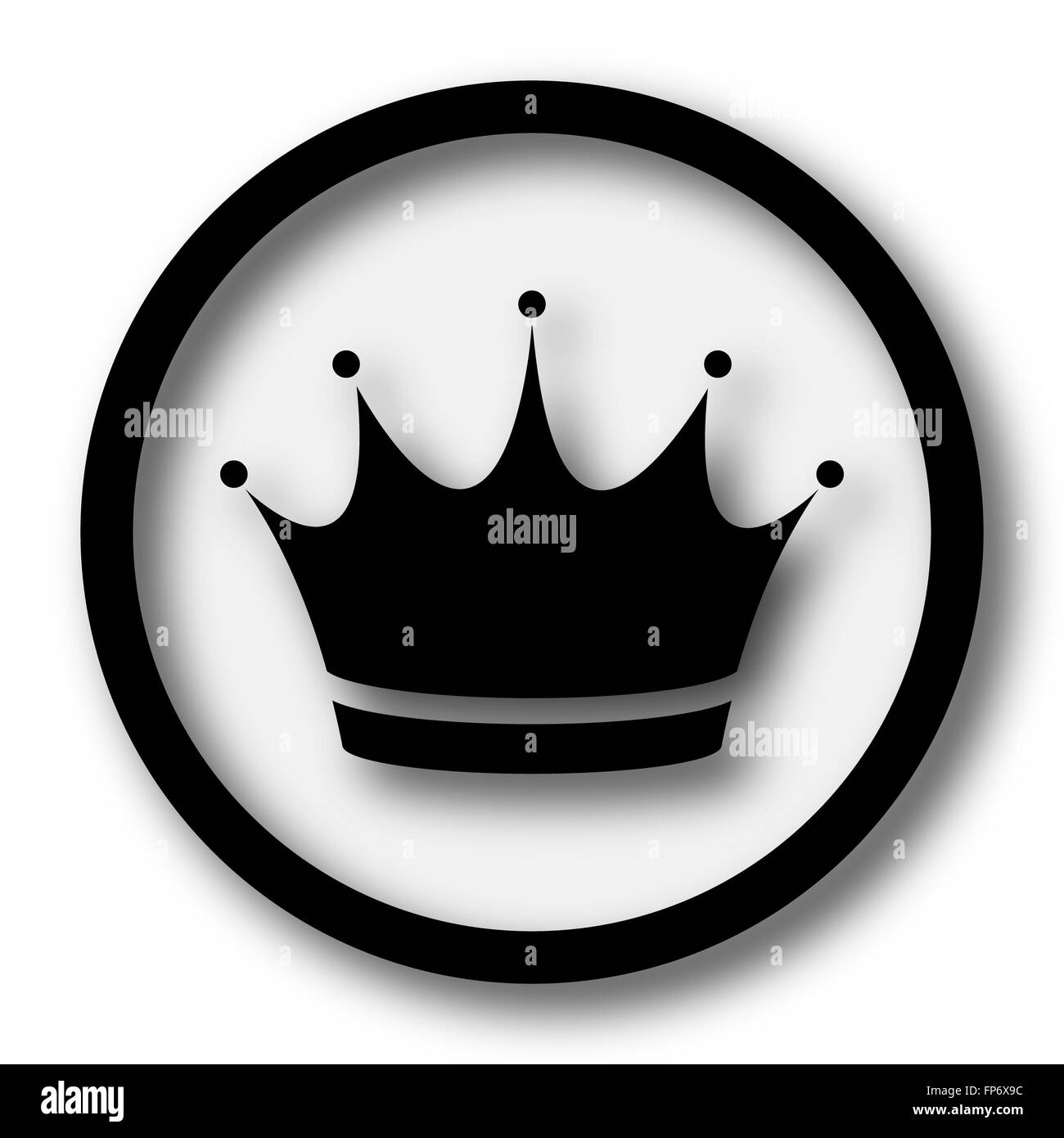 Crown gold icon royal Black and White Stock Photos & Images - Alamy