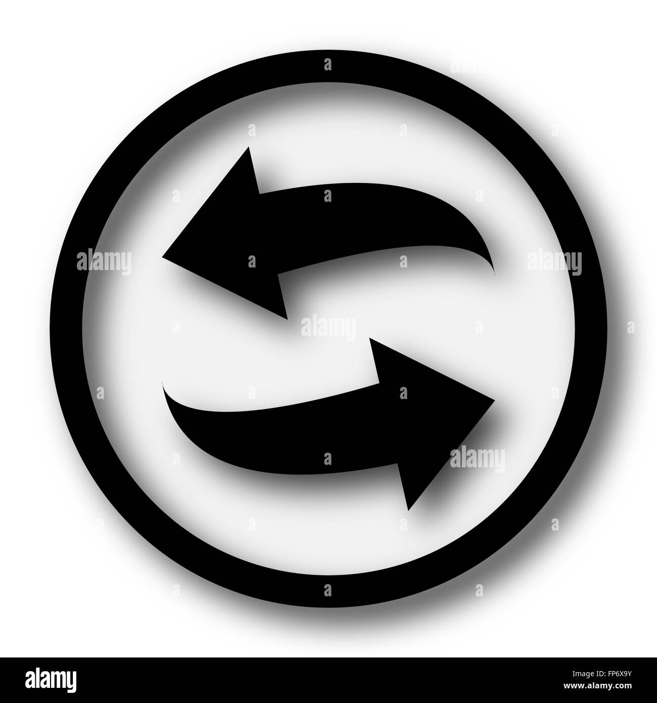 Swap icon. Internet button on white background Stock Photo - Alamy
