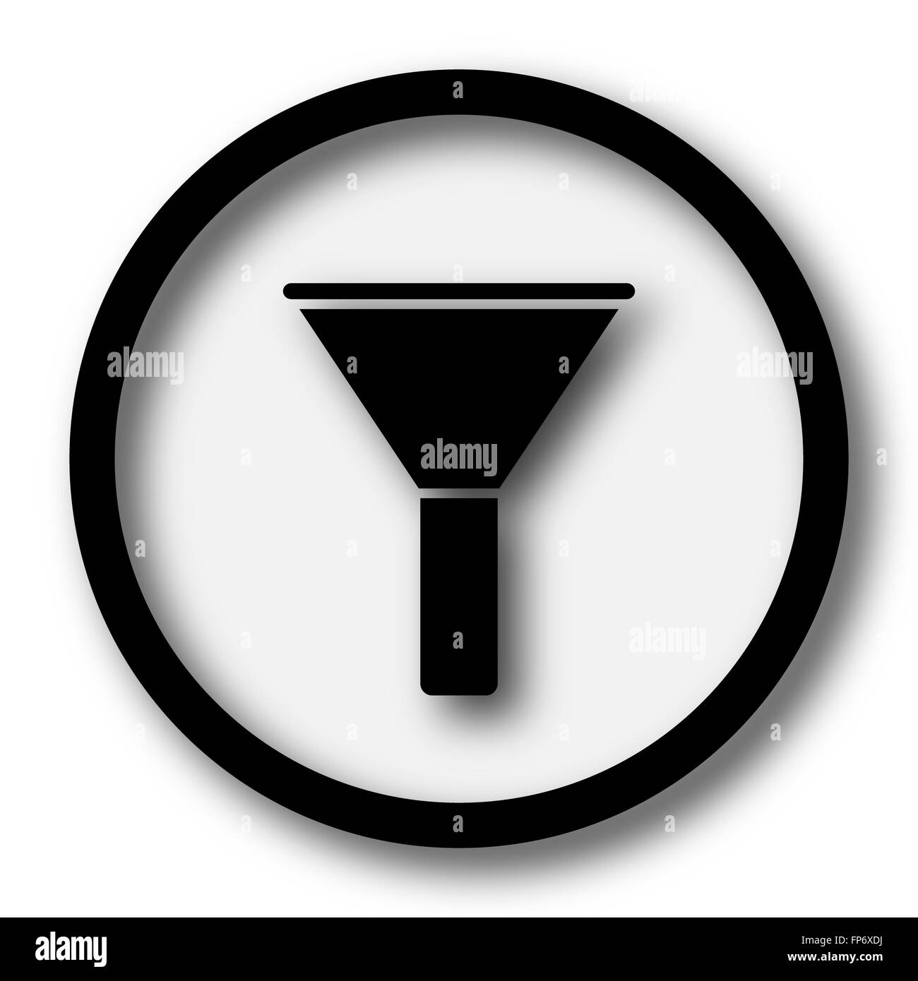Filter icon. Internet button on white background Stock Photo - Alamy