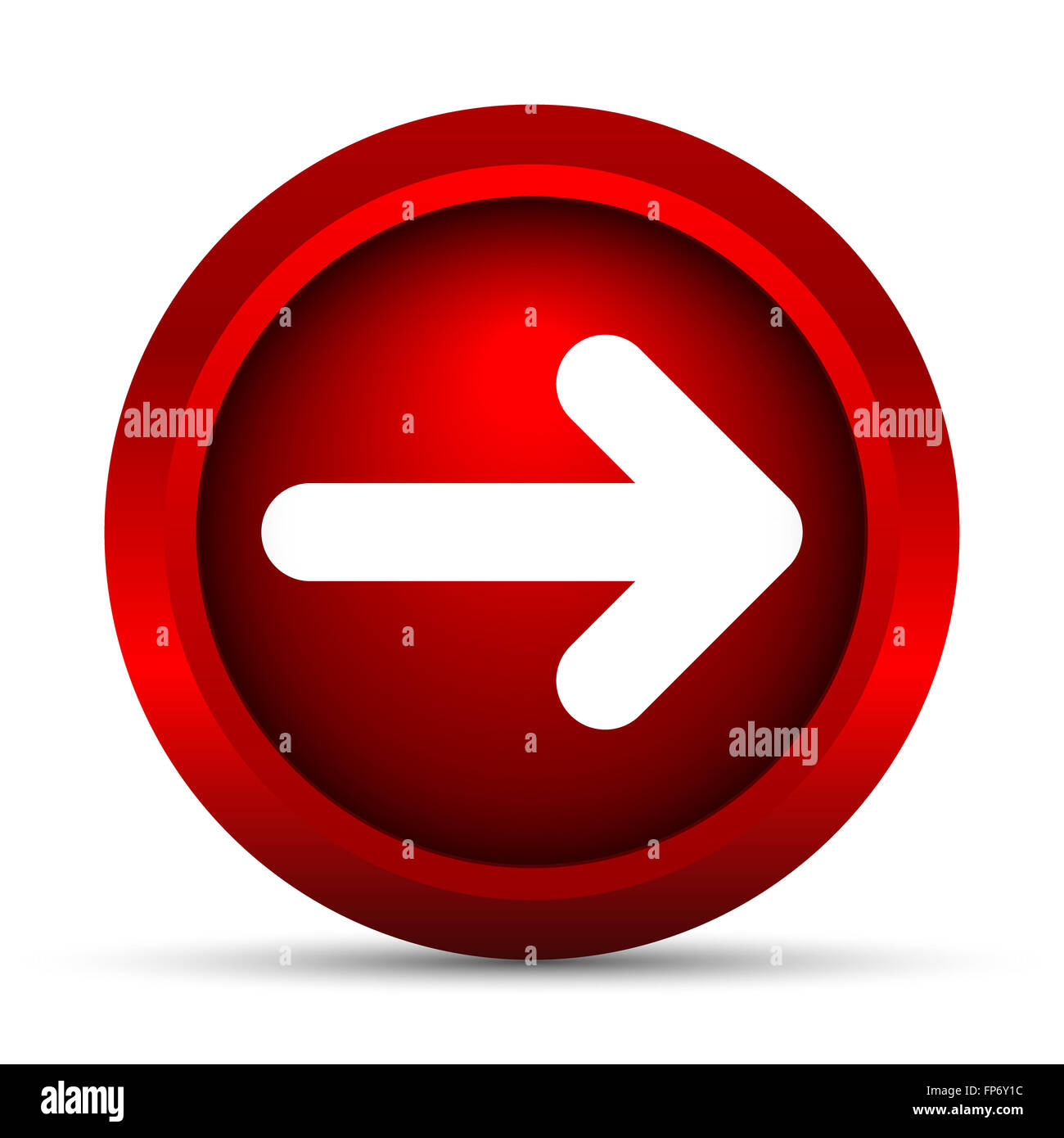 Right arrow icon. Internet button on white background Stock Photo - Alamy