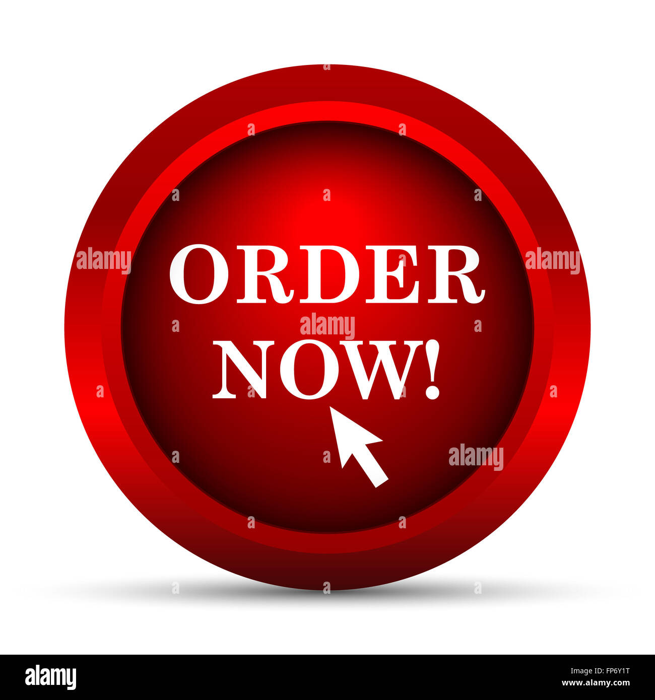 Order now icon. Internet button on white background Stock Photo - Alamy