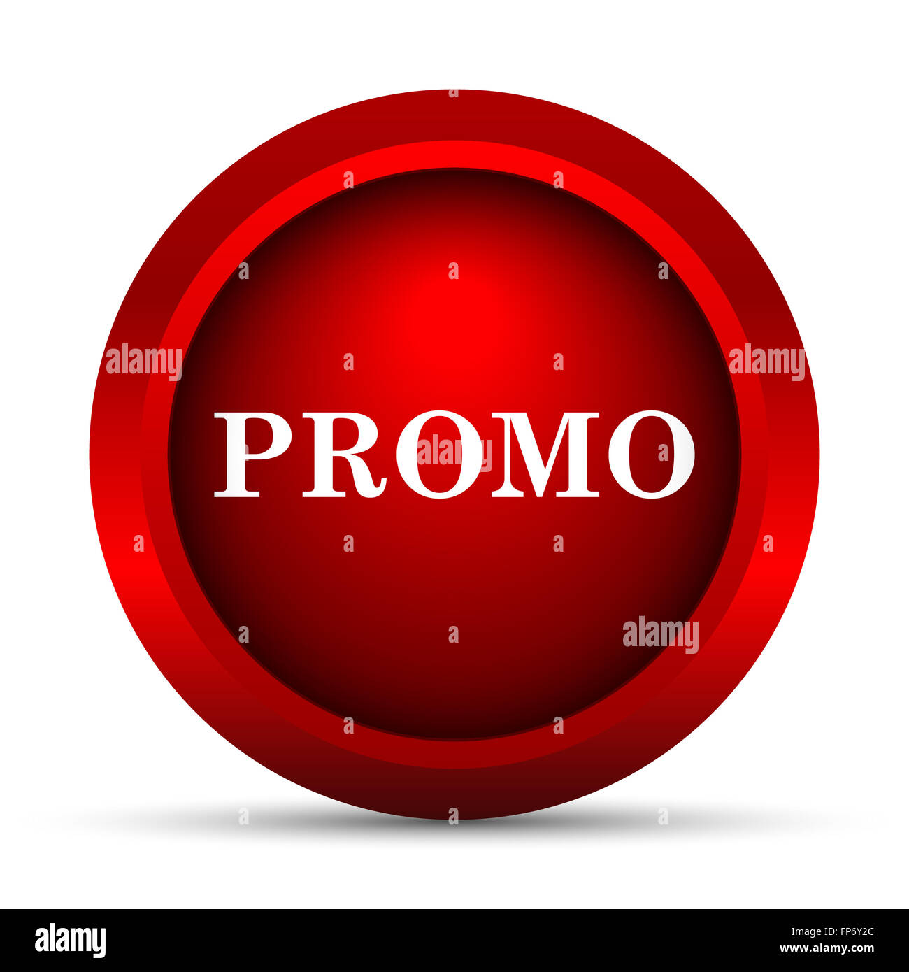 Promo icon. Internet button on white background Stock Photo - Alamy