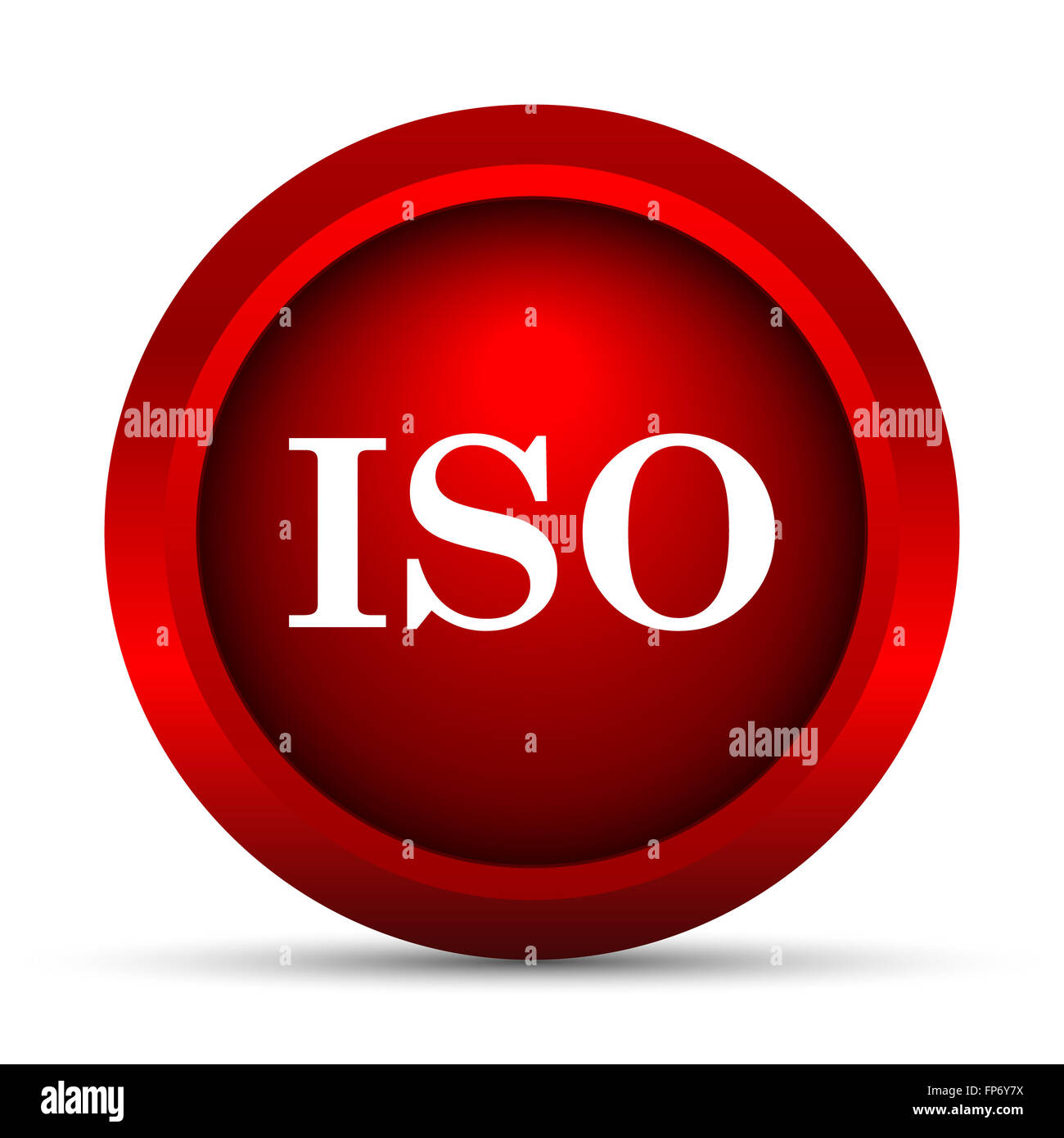 ISO icon. Internet button on white background Stock Photo - Alamy