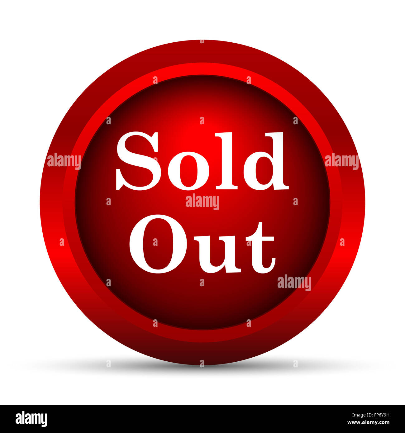 Sold out icon. Internet button on white background Stock Photo - Alamy