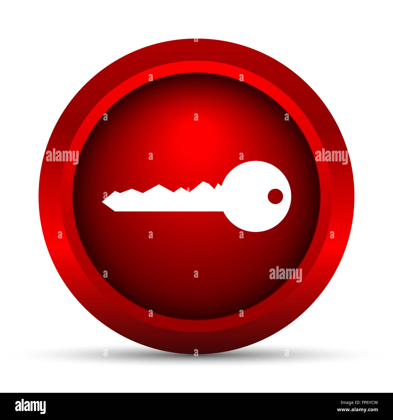 Key icon. Internet button on white background Stock Photo - Alamy