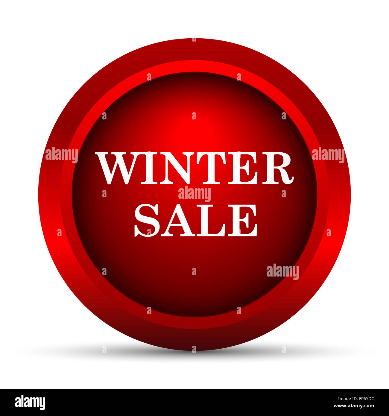 Winter sale icon. Internet button on white background Stock Photo - Alamy