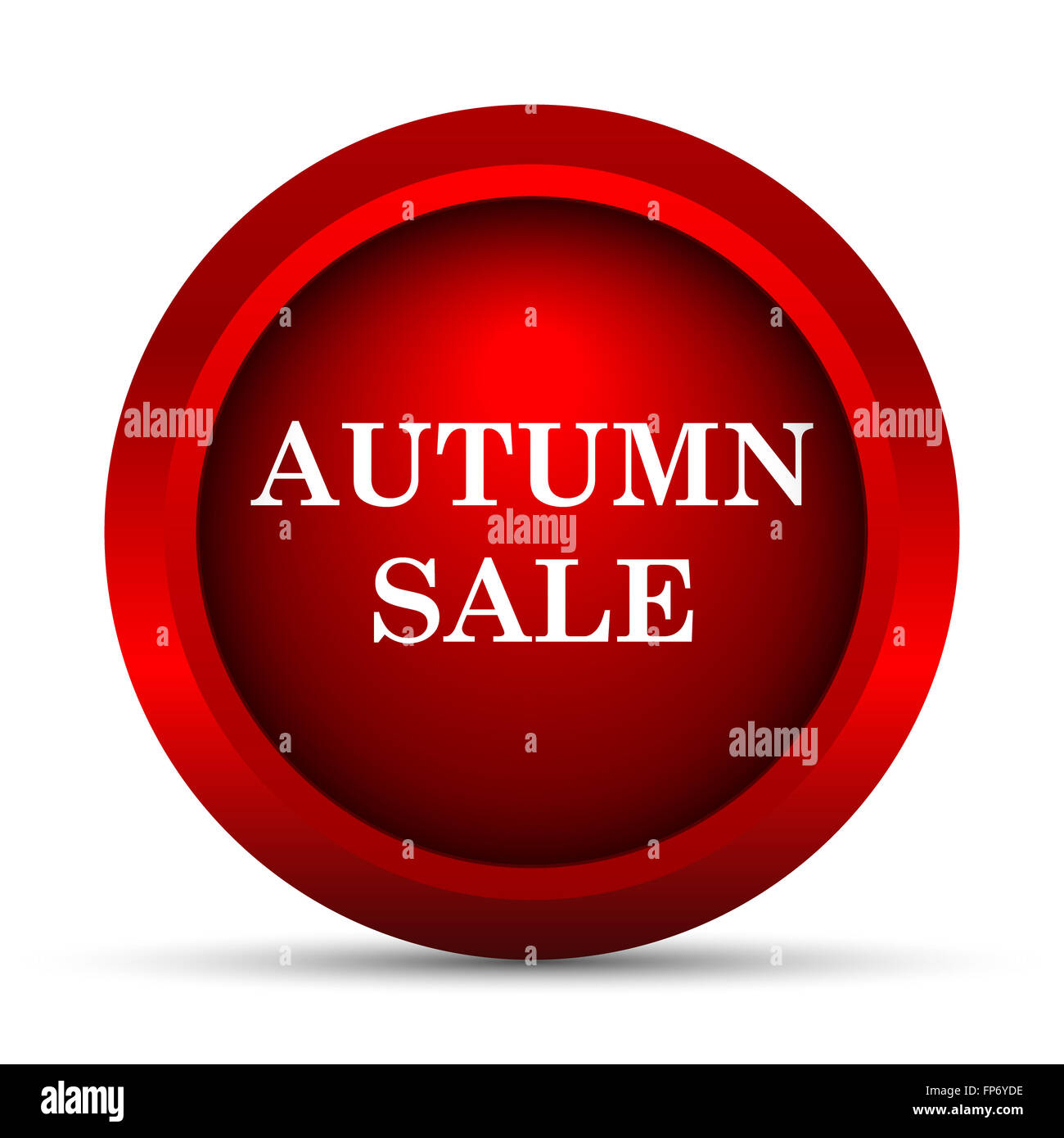 Autumn sale icon. Internet button on white background Stock Photo - Alamy