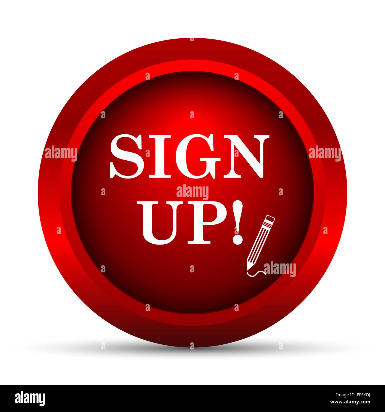 Sign up icon. Internet button on white background Stock Photo - Alamy