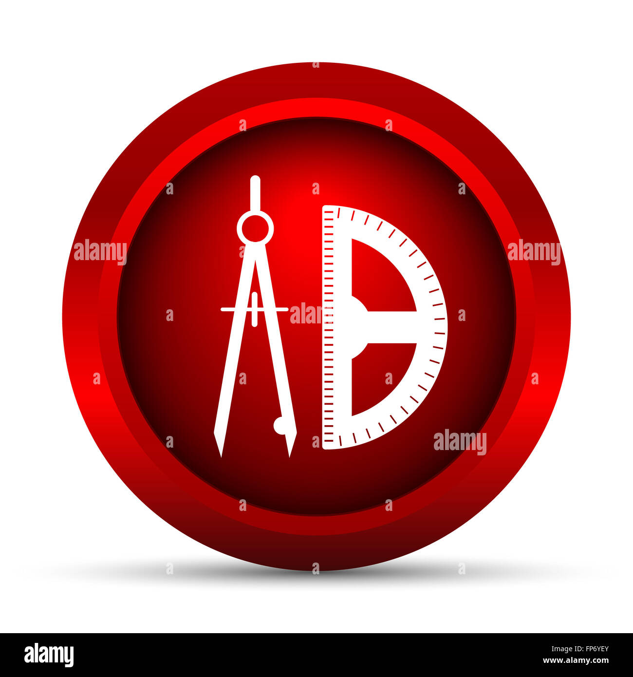 E-learning icon. Internet button on white background Stock Photo - Alamy
