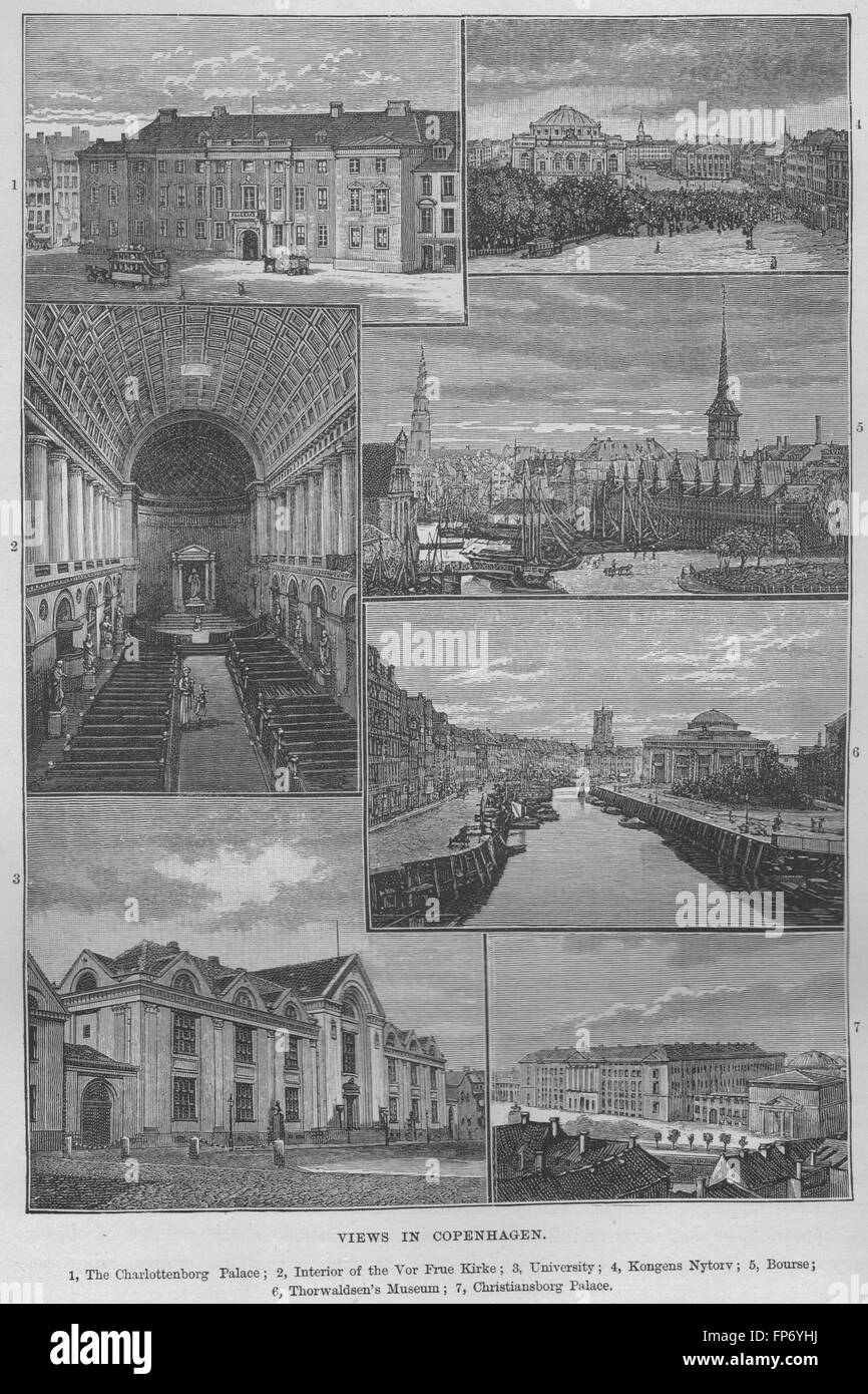 Charlottenborg palace copenhagen Black and White Stock Photos & Images ...