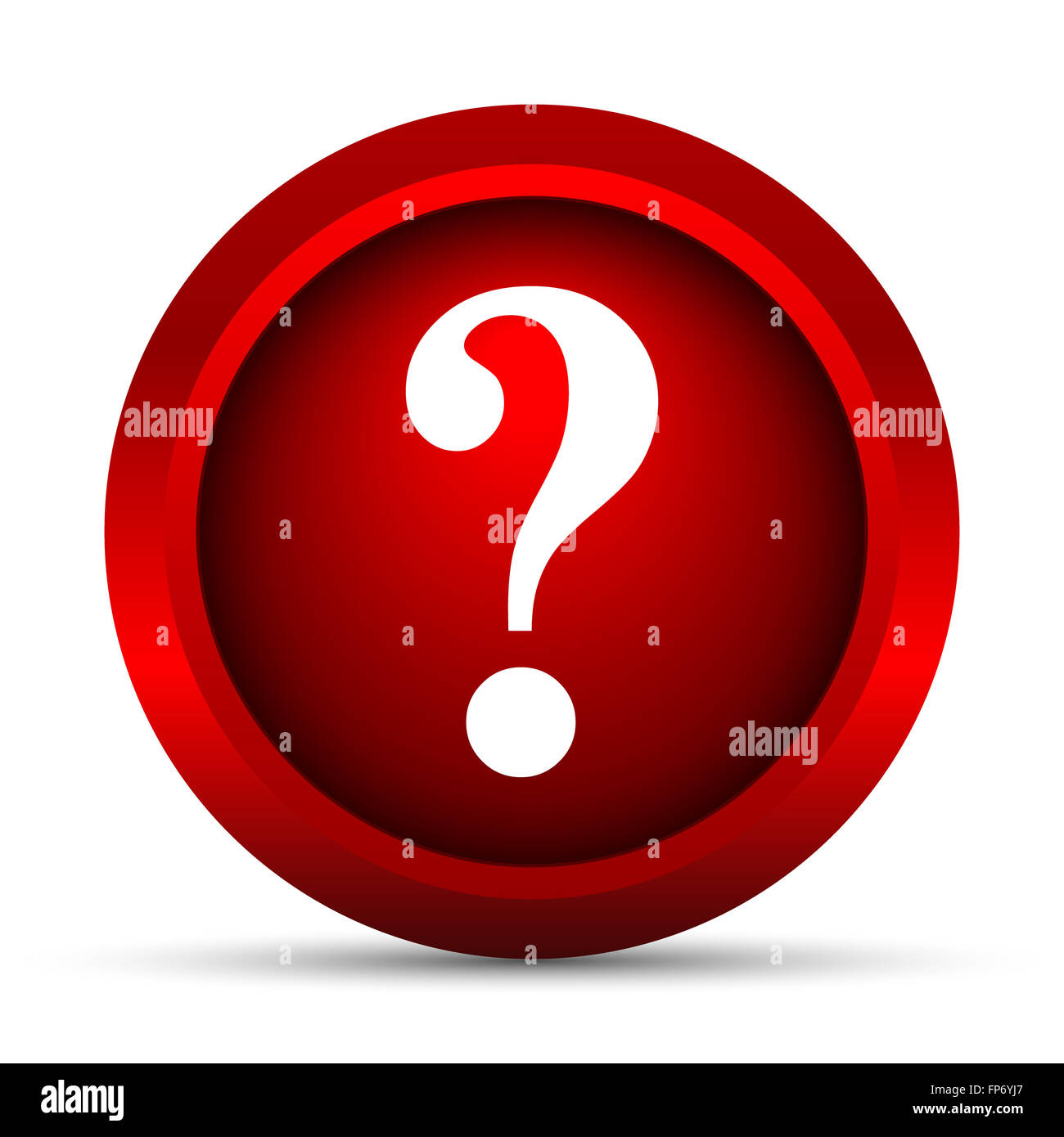Question mark icon. Internet button on white background Stock Photo - Alamy