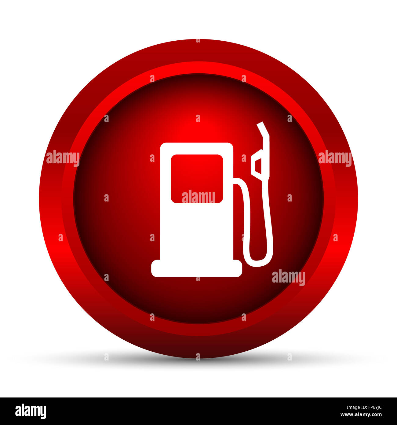 Gas pump icon. Internet button on white background Stock Photo - Alamy