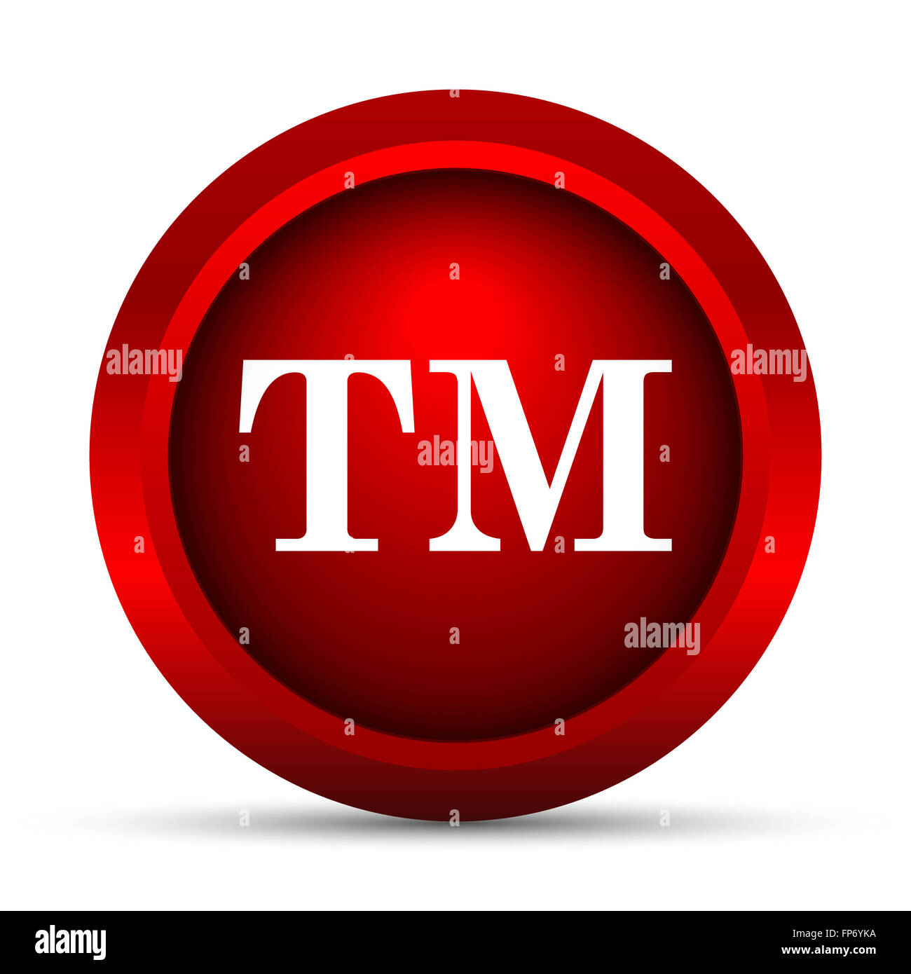 Trade mark icon. Internet button on white background Stock Photo - Alamy