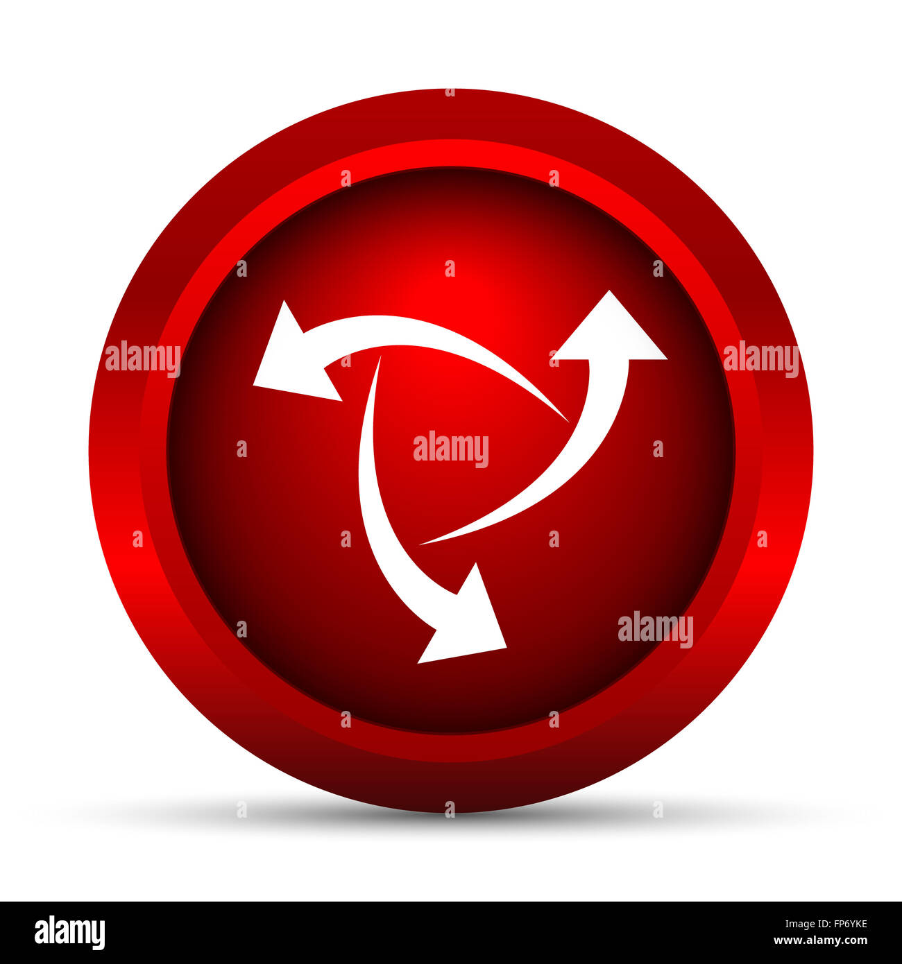Change icon. Internet button on white background Stock Photo - Alamy