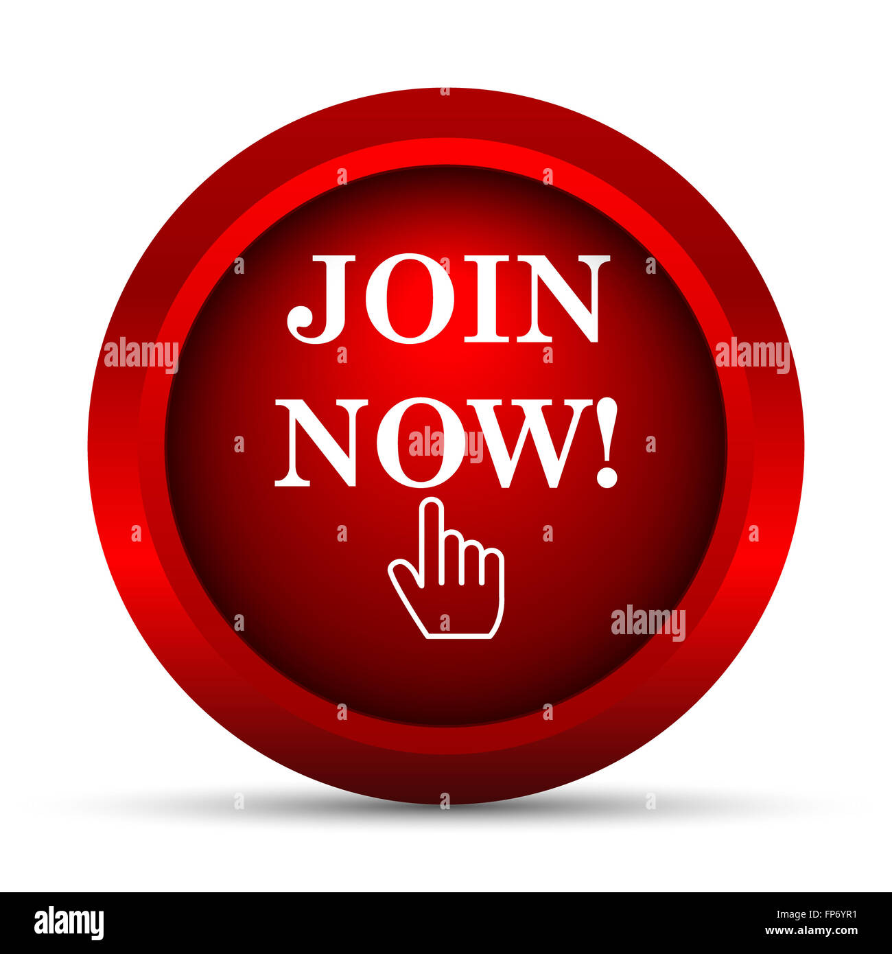 Join now icon. Internet button on white background Stock Photo - Alamy