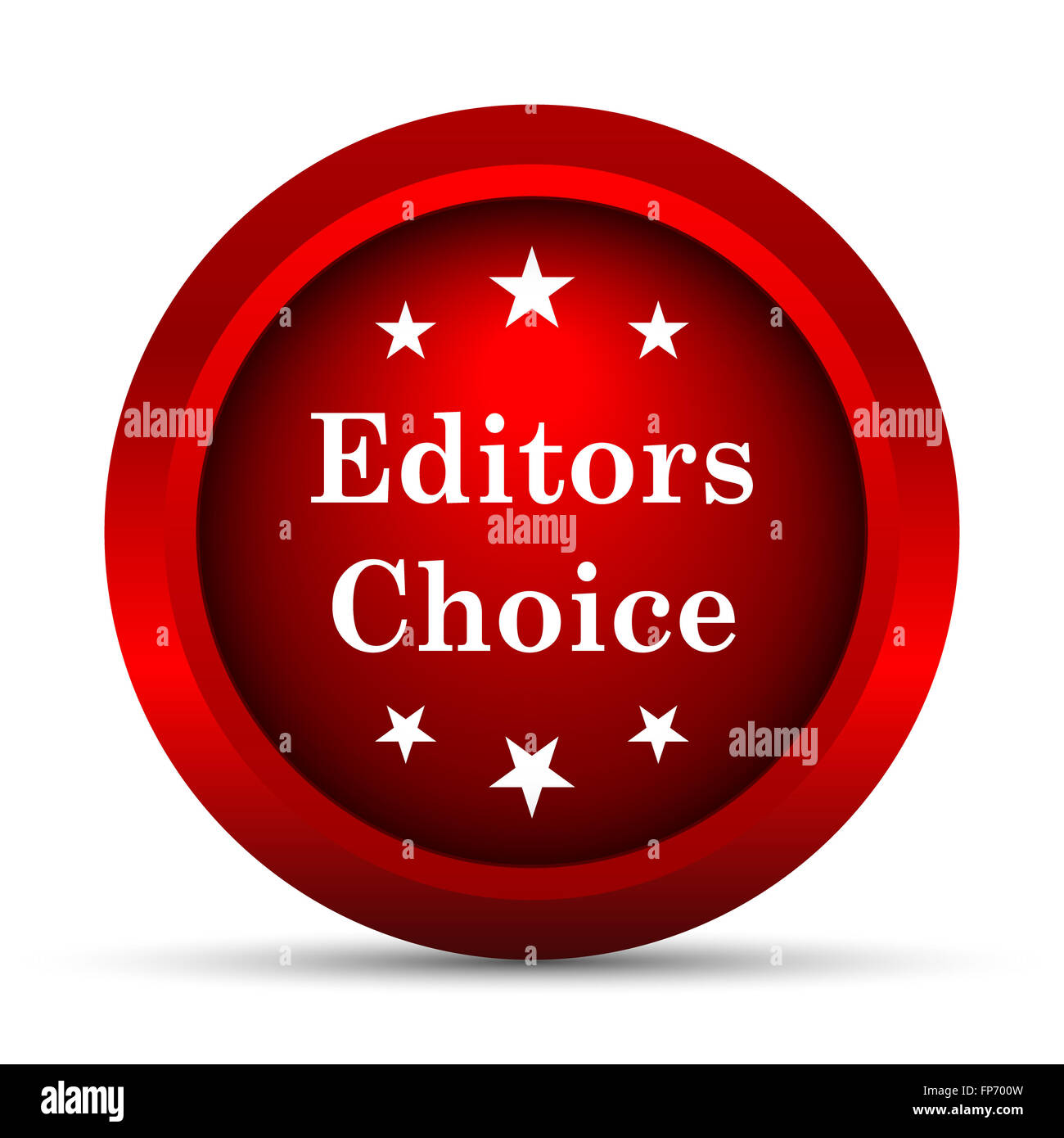 Editors choice icon. Internet button on white background Stock Photo ...