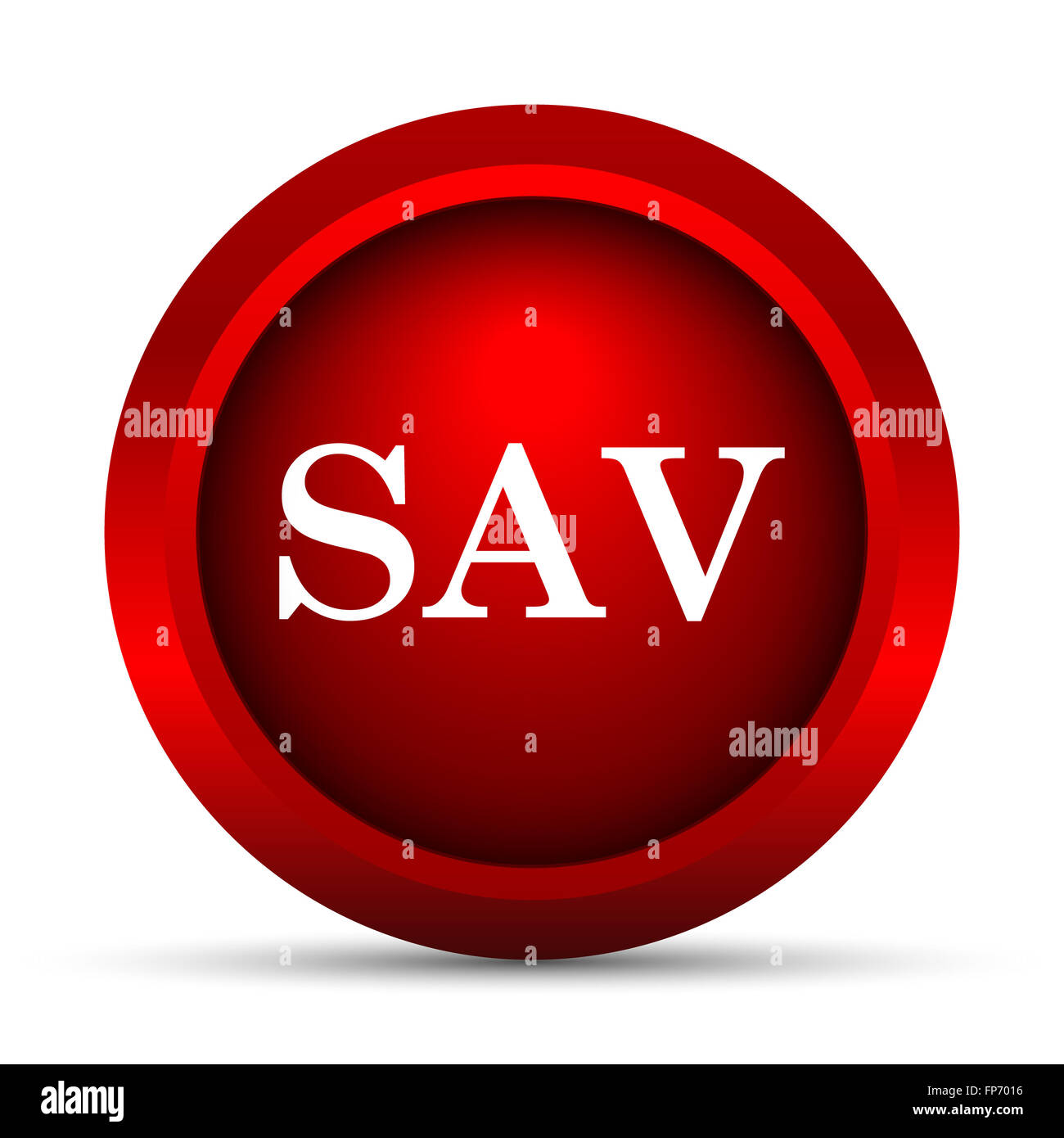 SAV icon. Internet button on white background Stock Photo - Alamy