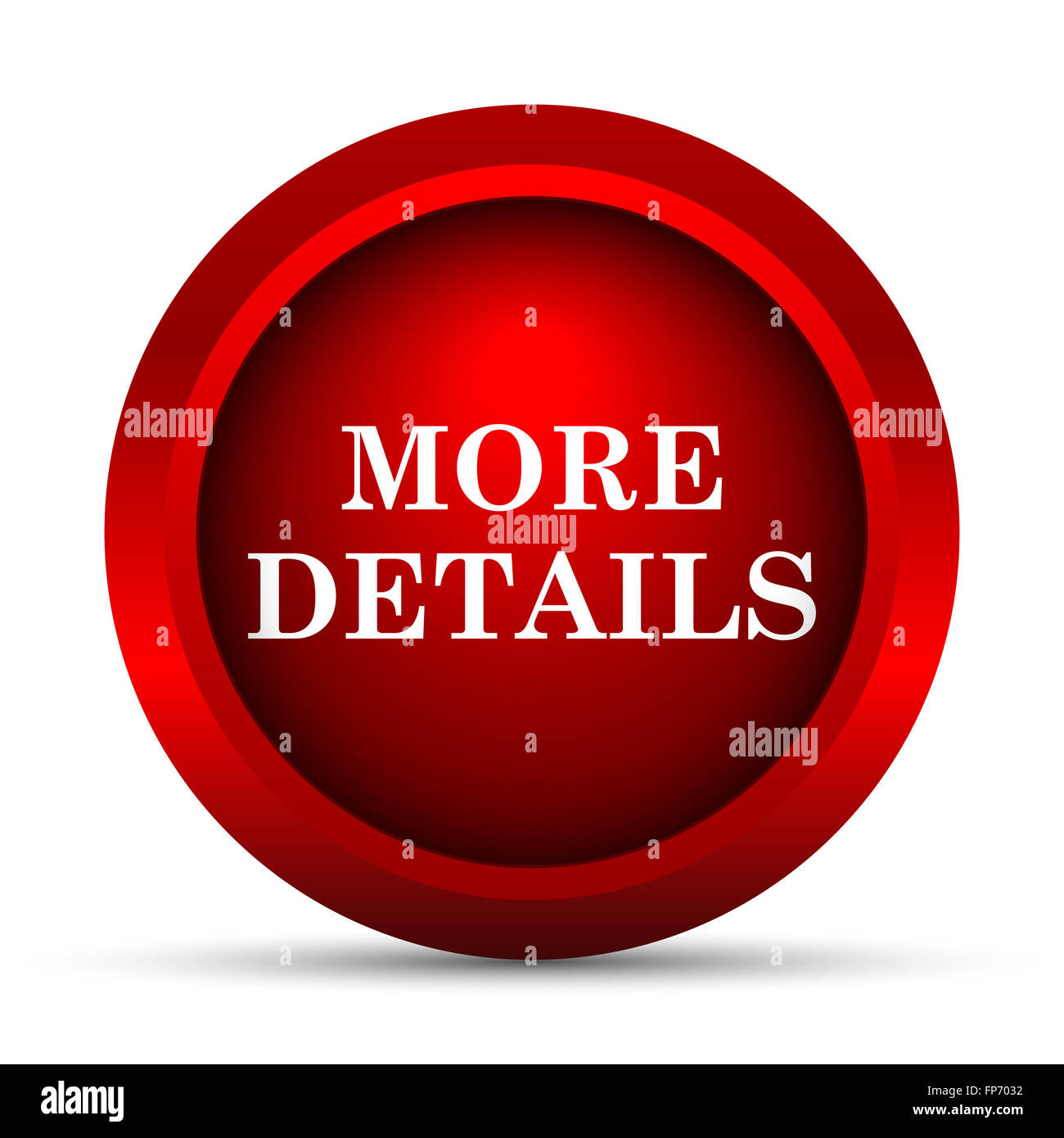 More details icon. Internet button on white background Stock Photo - Alamy