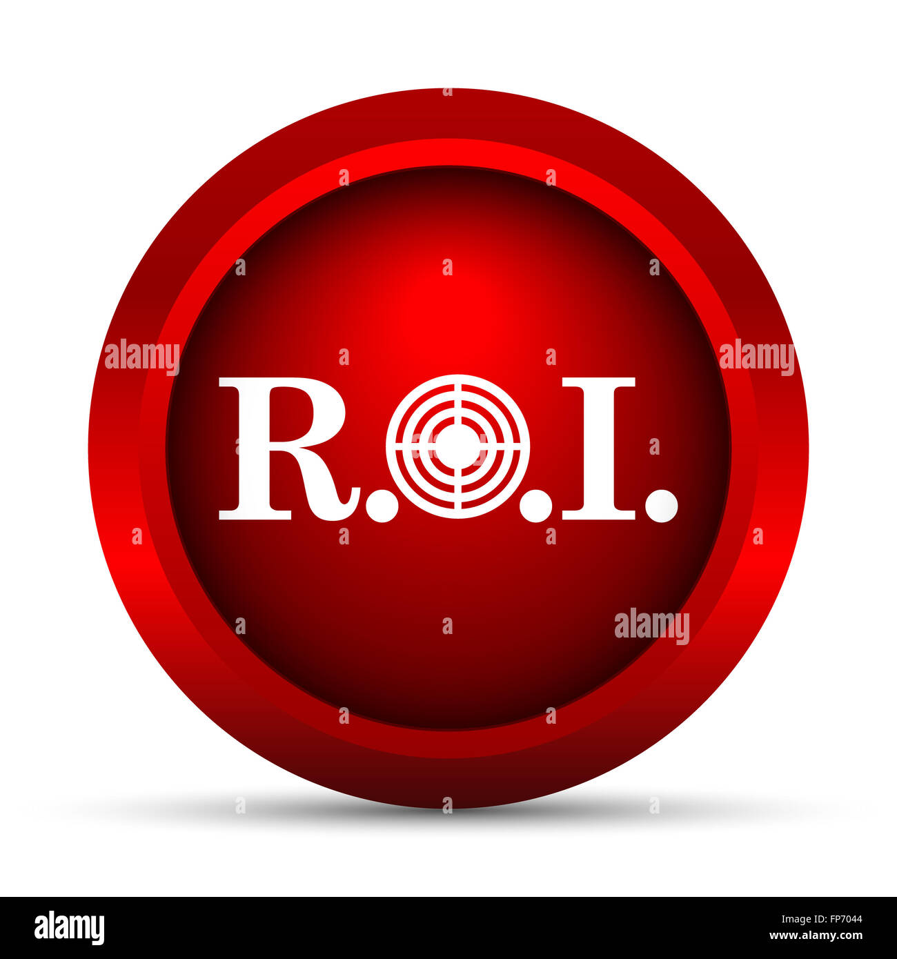 ROI icon. Internet button on white background Stock Photo - Alamy