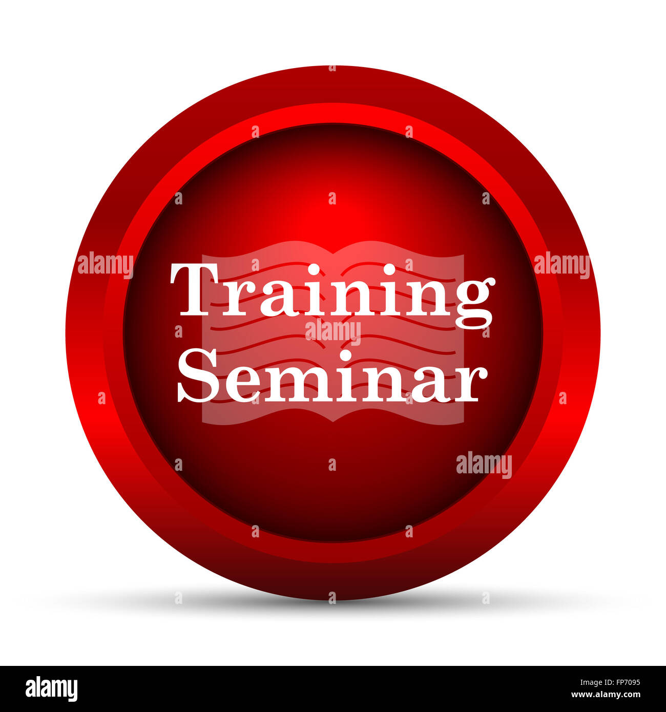 Training seminar icon. Internet button on white background Stock Photo ...