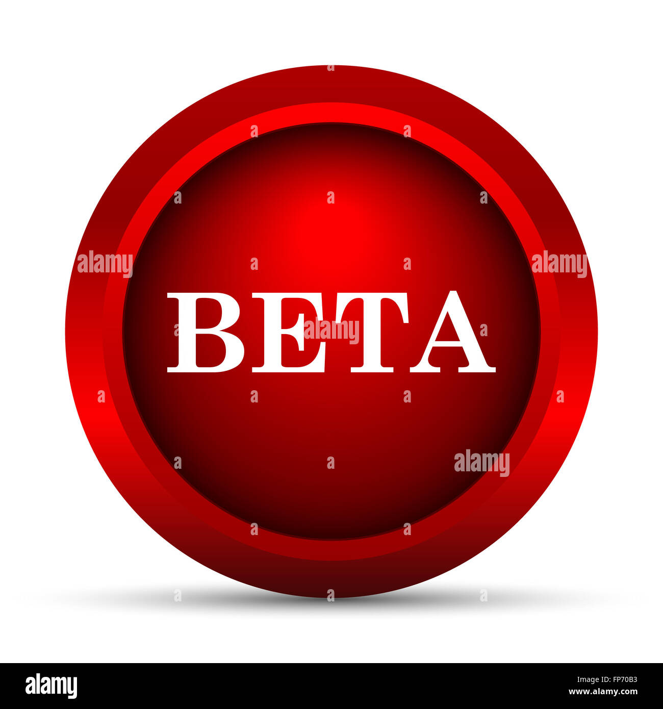 Beta icon. Internet button on white background Stock Photo - Alamy