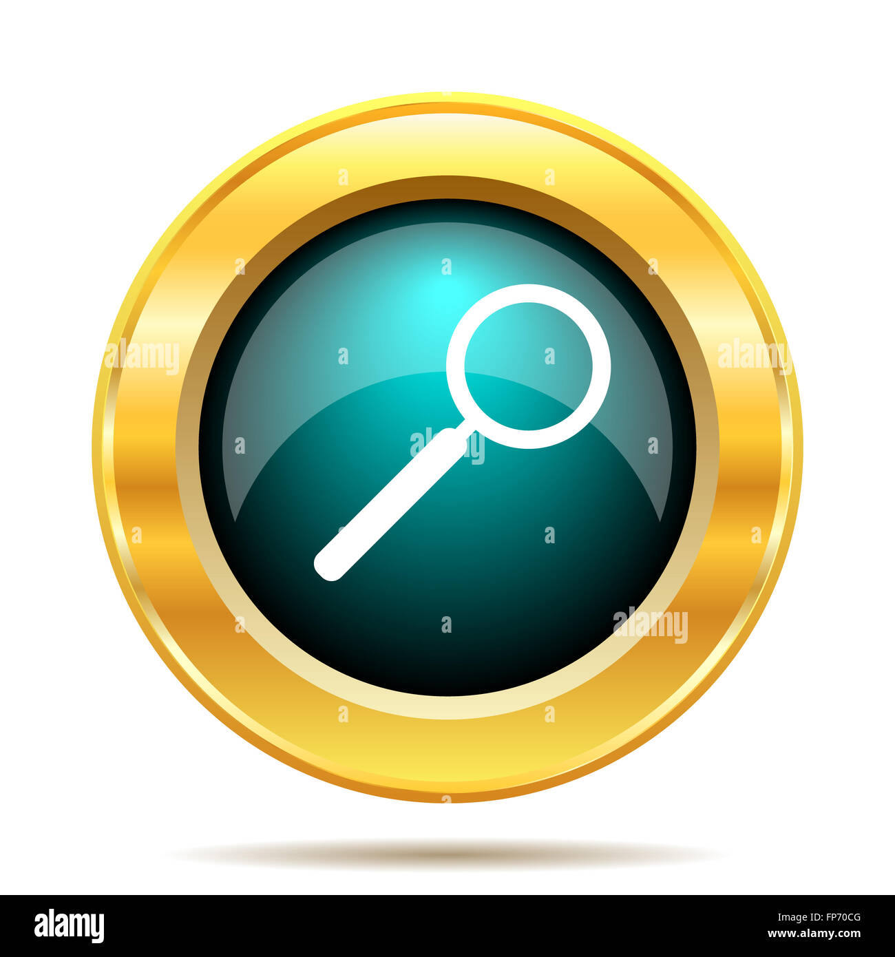 Search icon. Internet button on white background Stock Photo - Alamy
