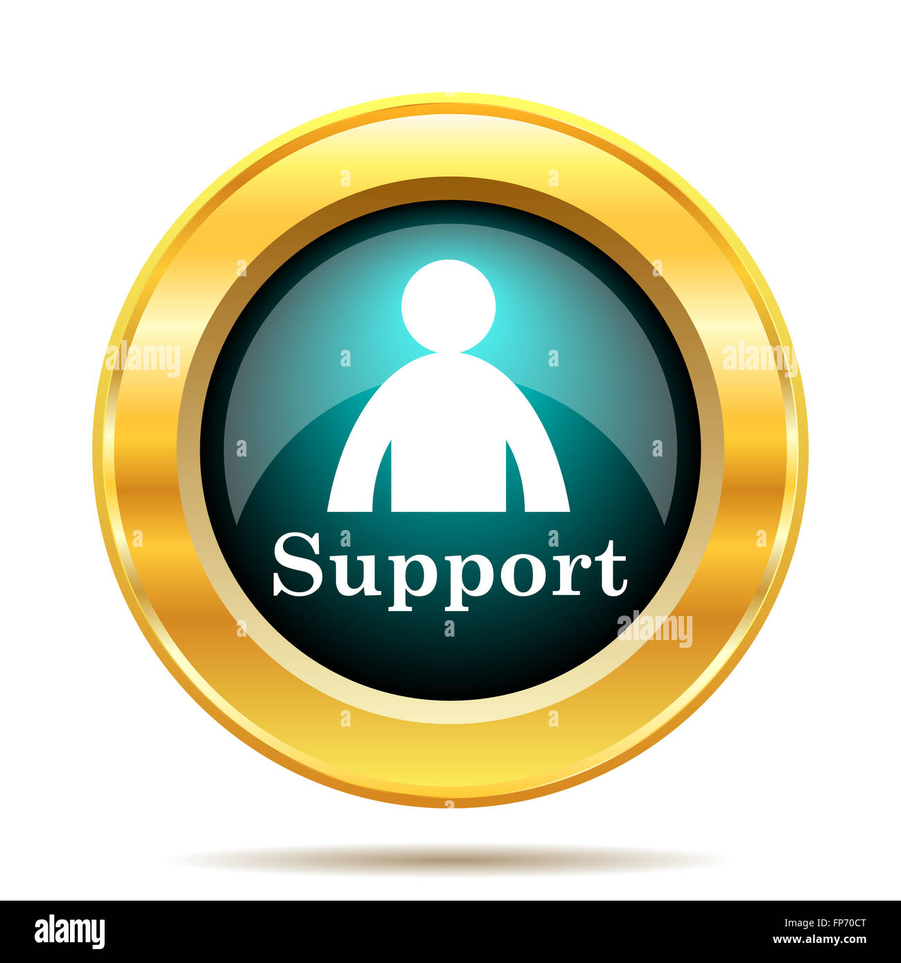 Support icon. Internet button on white background Stock Photo - Alamy