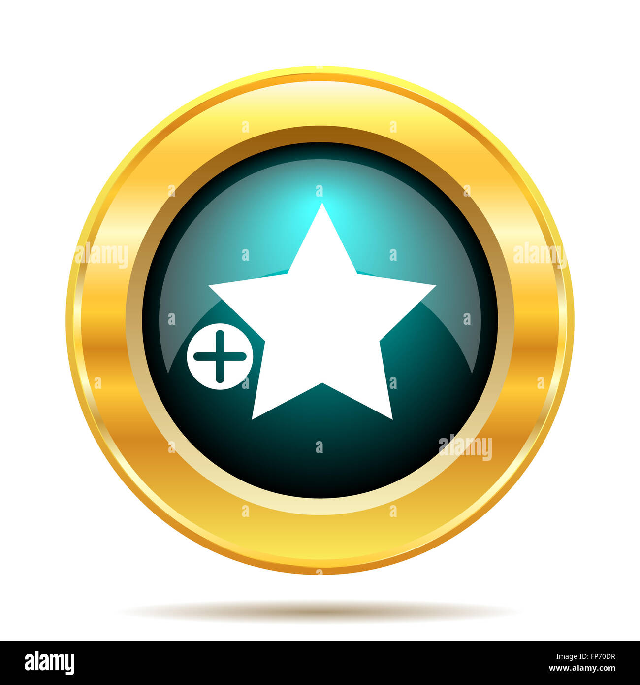 Add to favorites icon. Internet button on white background Stock Photo ...