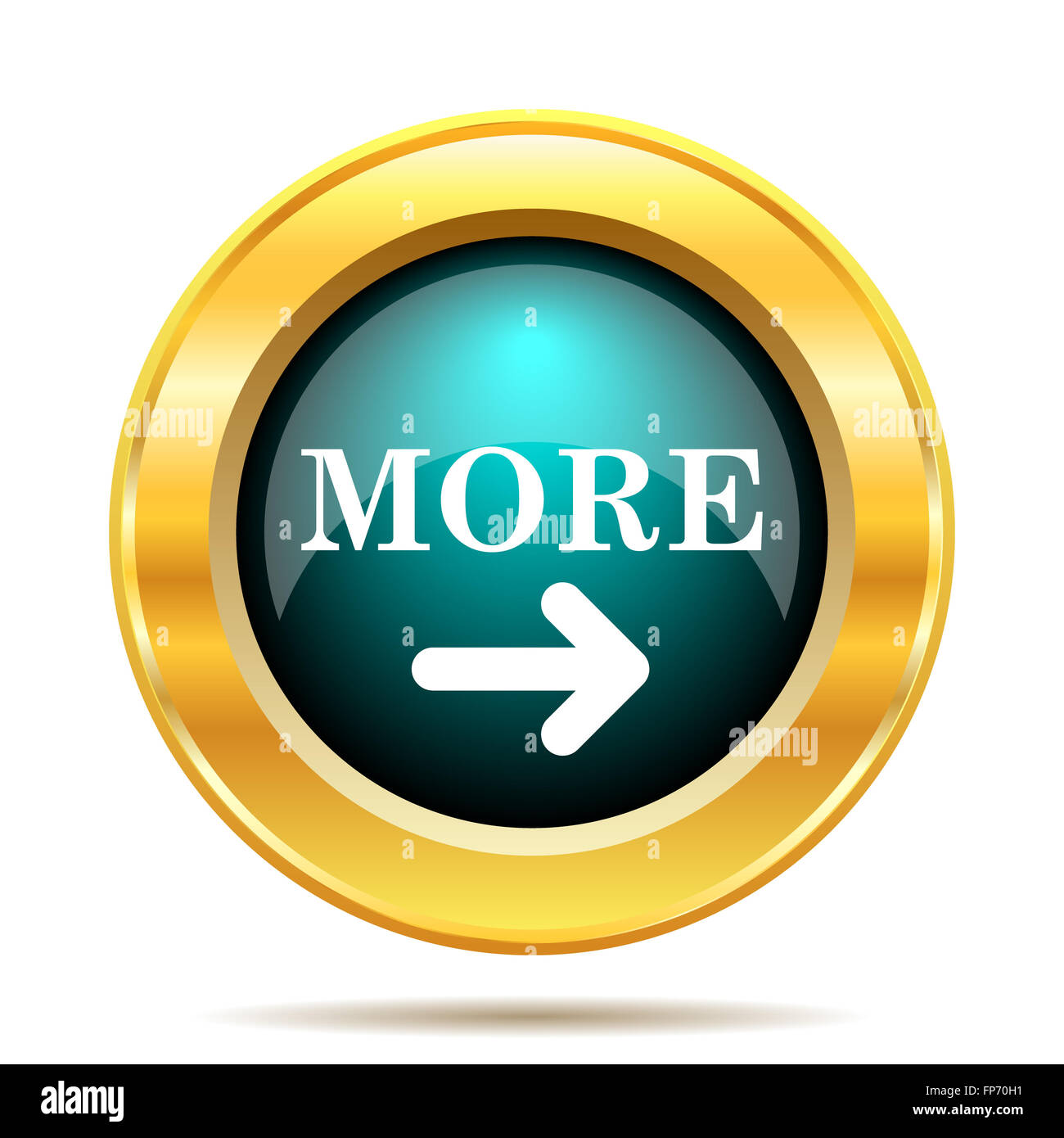 More icon. Internet button on white background Stock Photo - Alamy