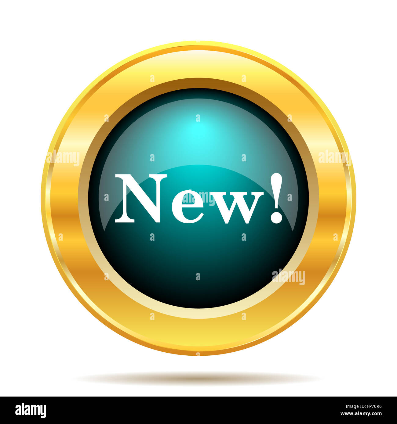 New icon. Internet button on white background Stock Photo - Alamy