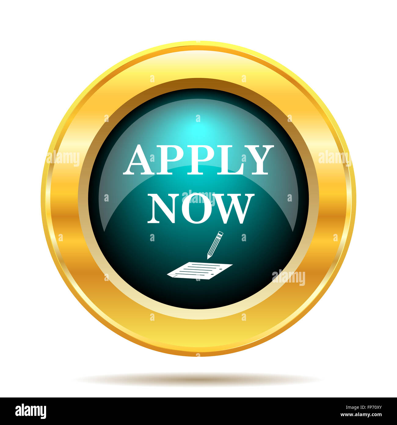 Apply now icon. Internet button on white background Stock Photo - Alamy