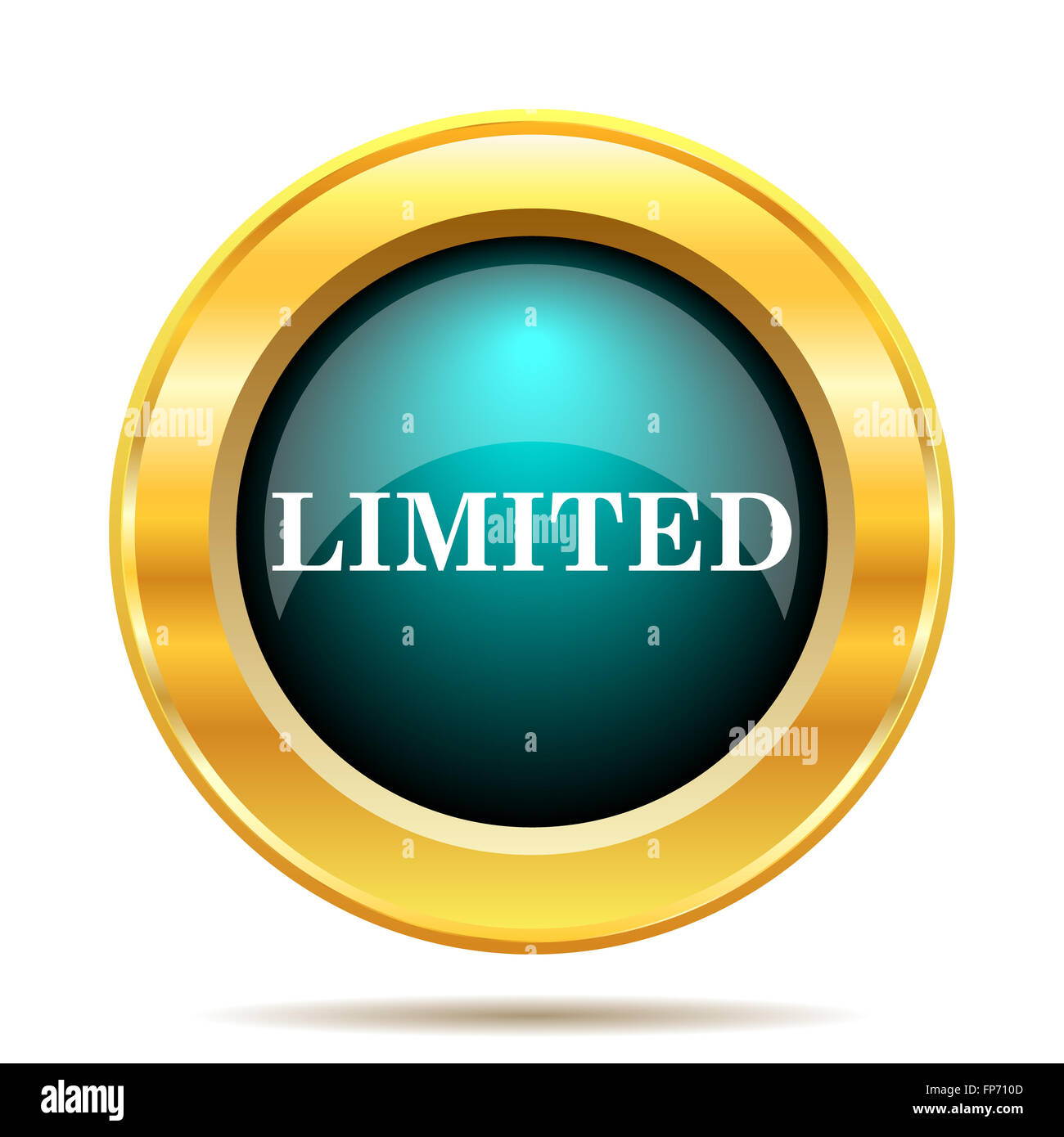 Limited icon. Internet button on white background Stock Photo - Alamy