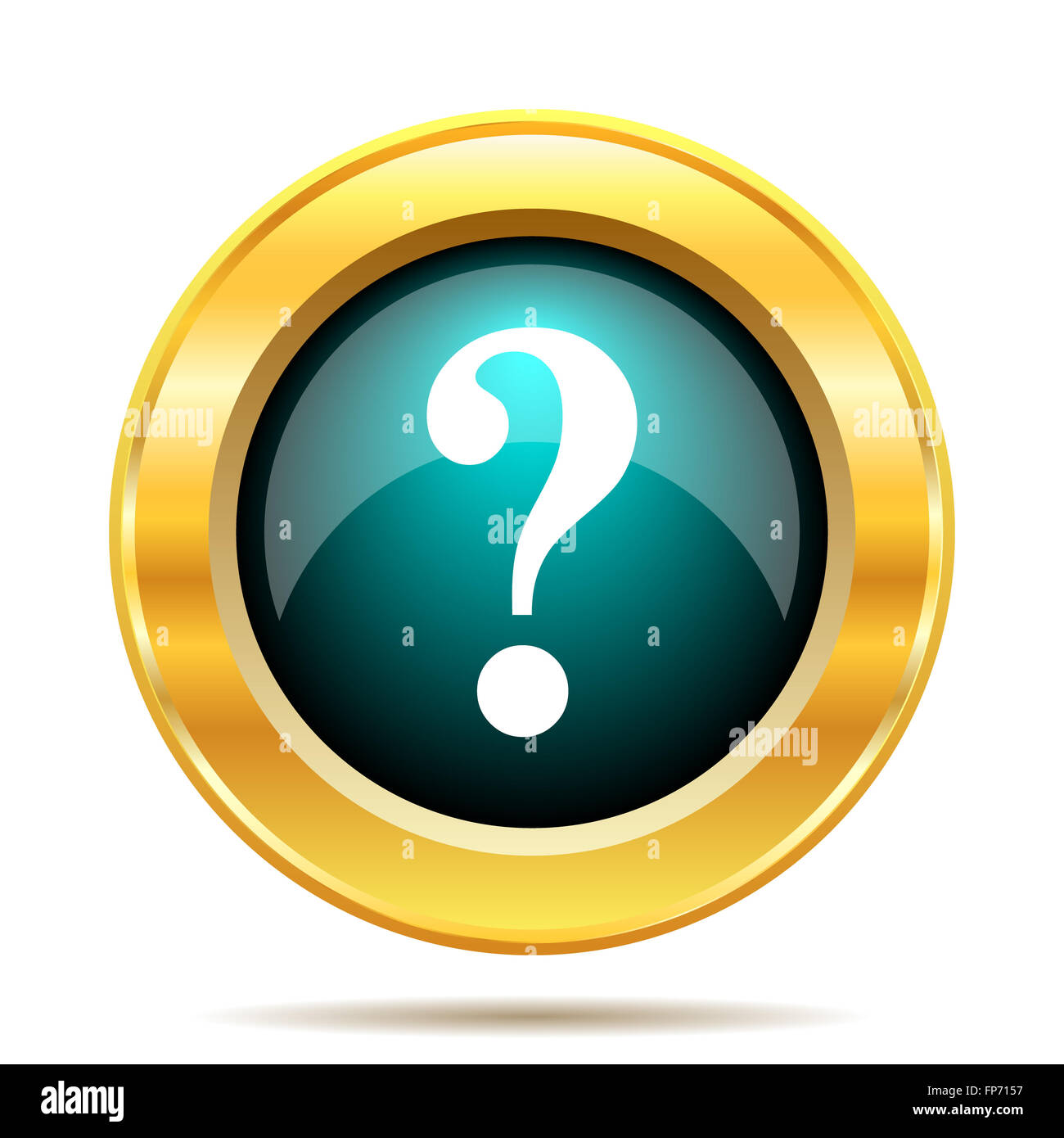 Question mark icon. Internet button on white background Stock Photo - Alamy