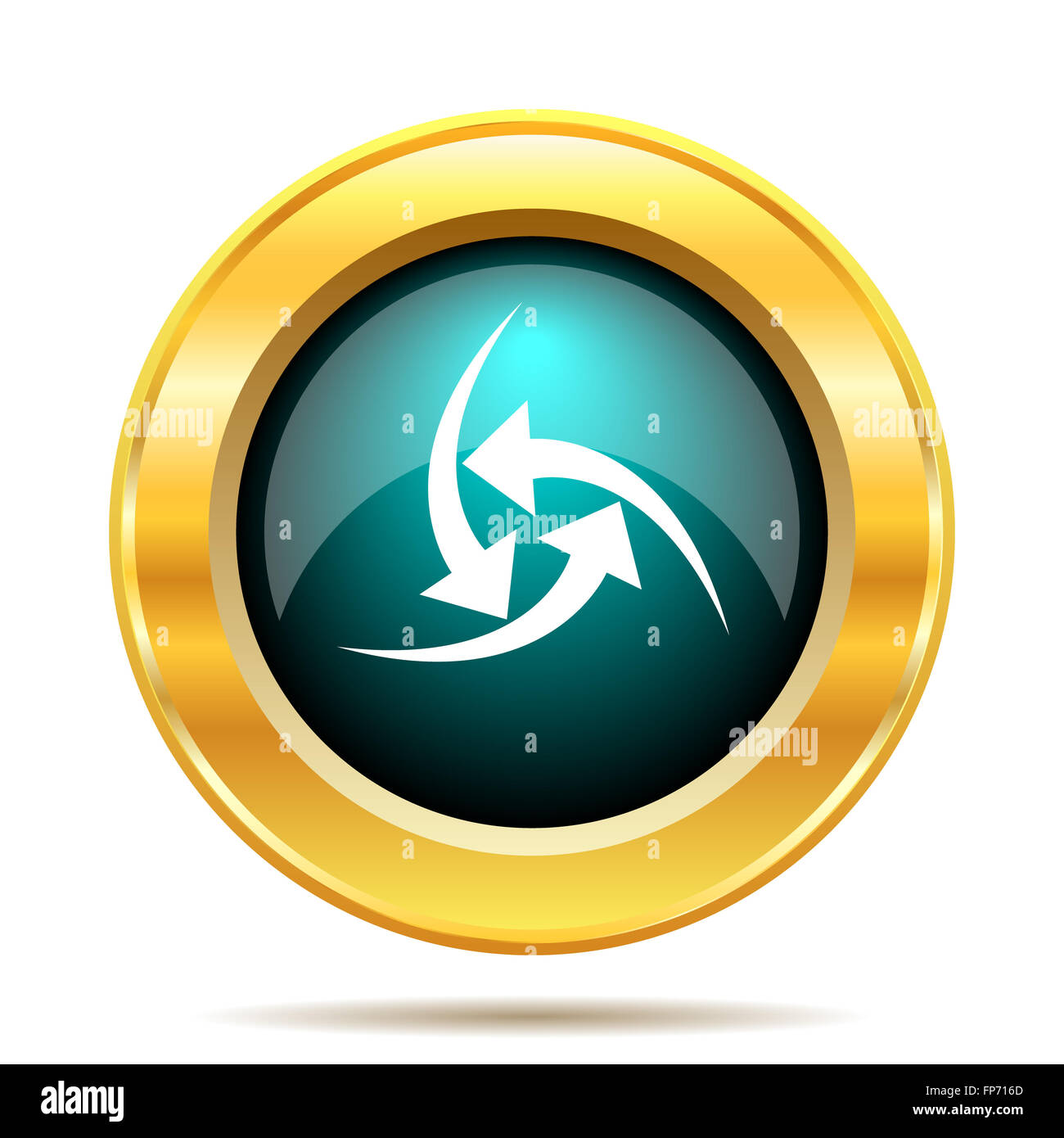 Change icon. Internet button on white background Stock Photo - Alamy