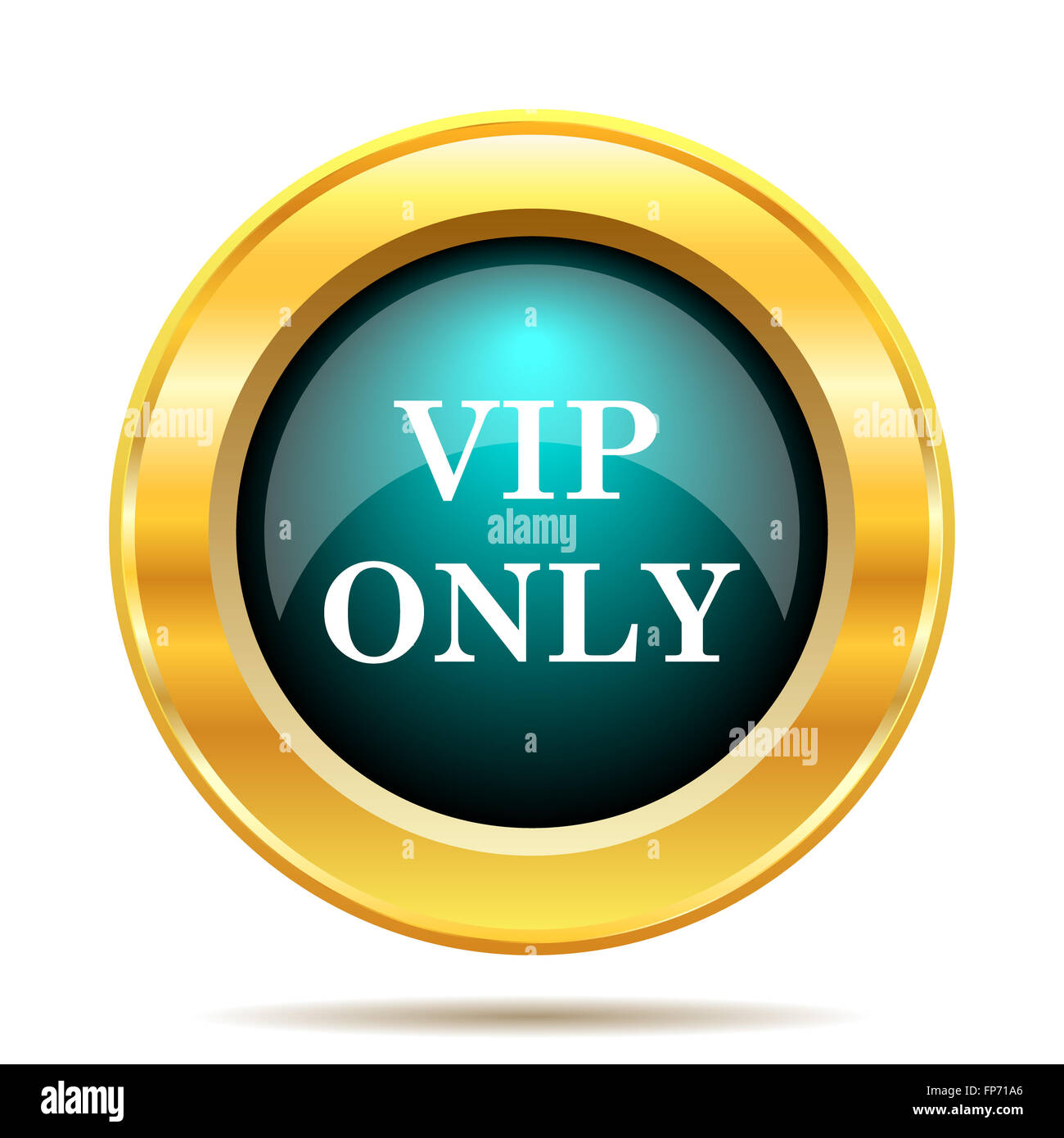 VIP only icon. Internet button on white background Stock Photo - Alamy