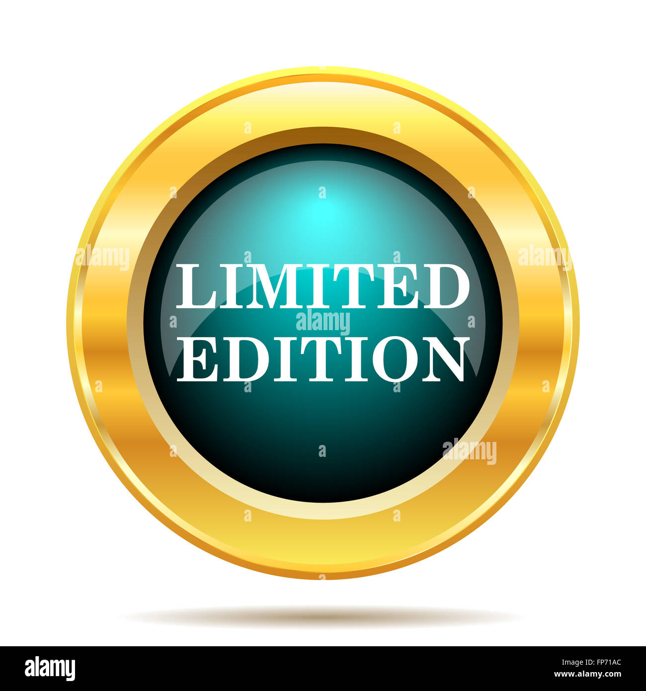 Limited edition icon. Internet button on white background Stock Photo ...